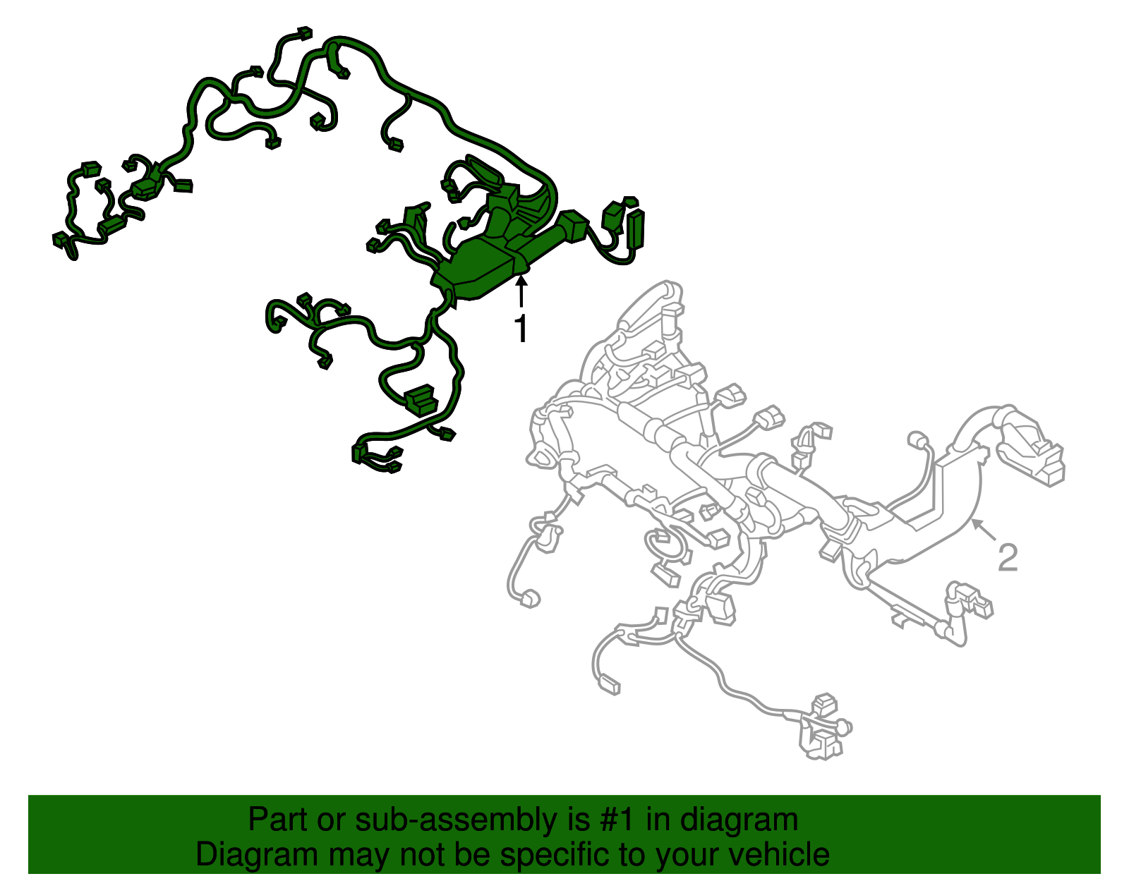 2019-2021 Mazda CX-3 | Harness Front | DN2F-67-010B | Mazda Online Parts
