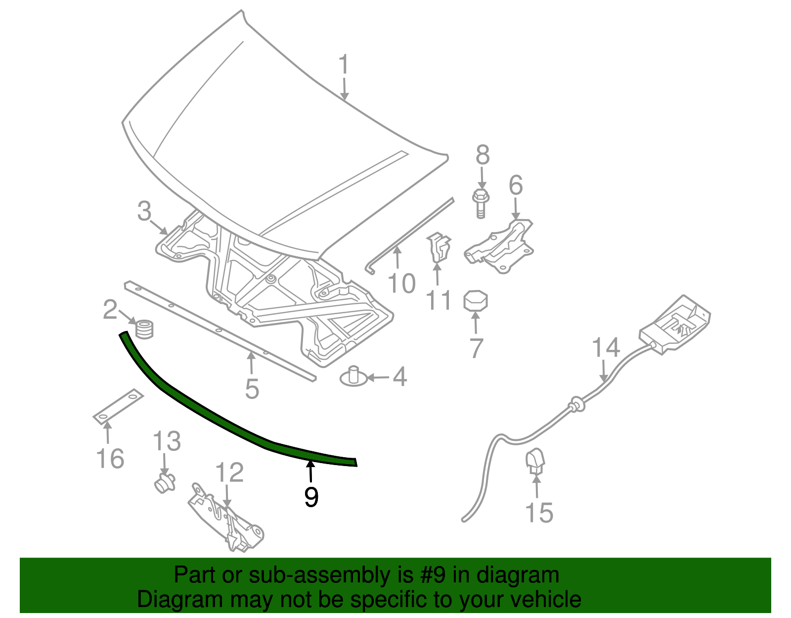 2008-2012 Nissan Pathfinder Front Seal 65820-ZS00A | Hoffman Nissan Parts
