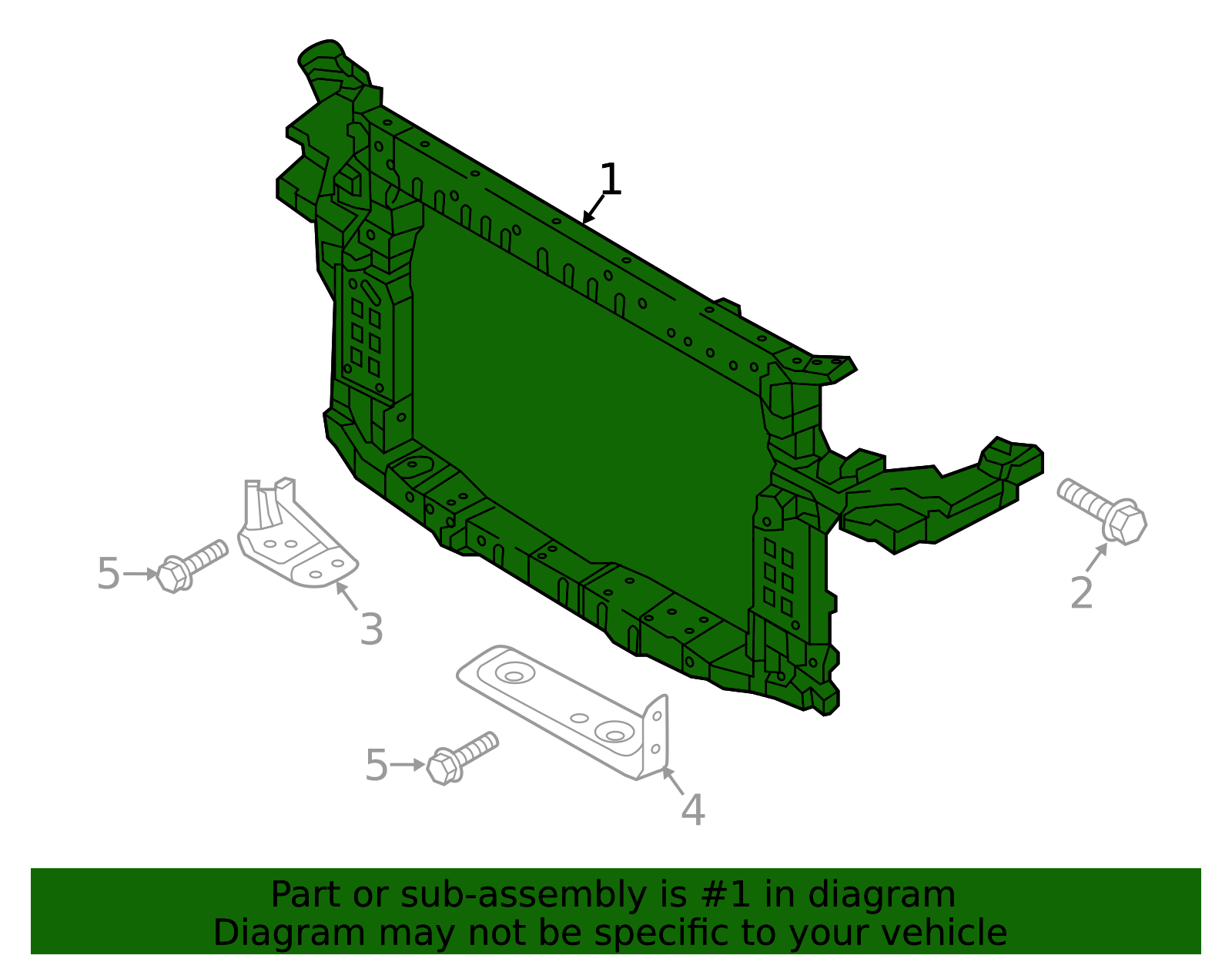 64101-C6500 - Radiator Support 2016-2020 Kia Sorento | Genuine Kia ...