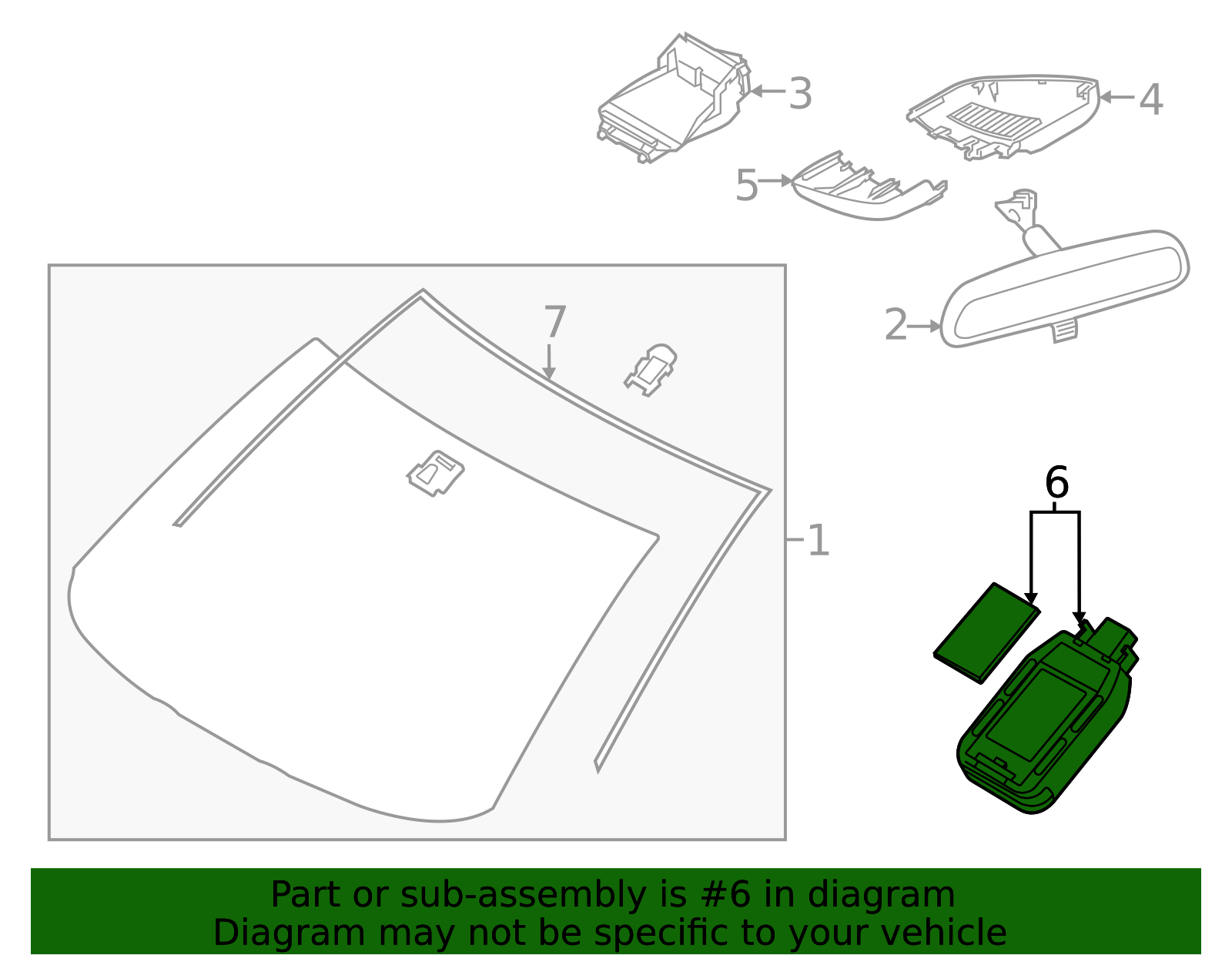 89941-WB003 - Rain Sensor 2019 Toyota Yaris | Toyota San Diego Parts
