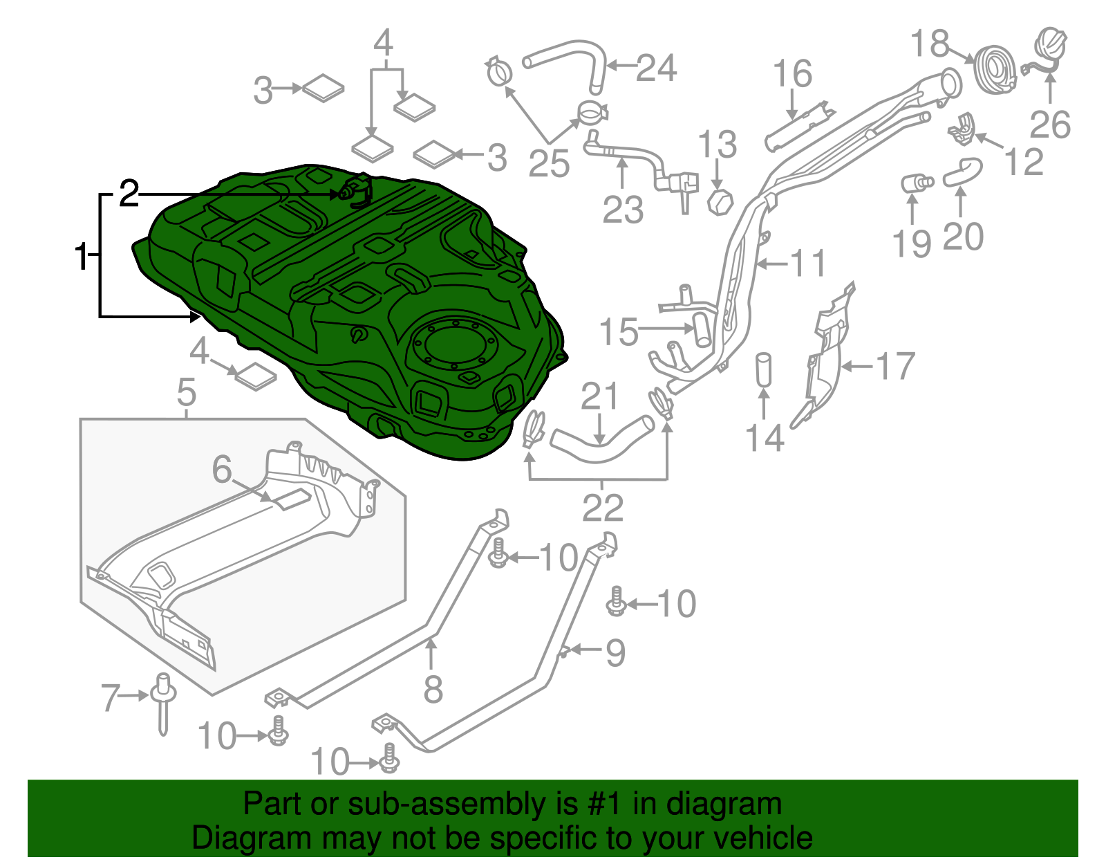 KD3342110D - Mazda Fuel Tank 2013-2016 Mazda CX-5 | Performance Auto Parts