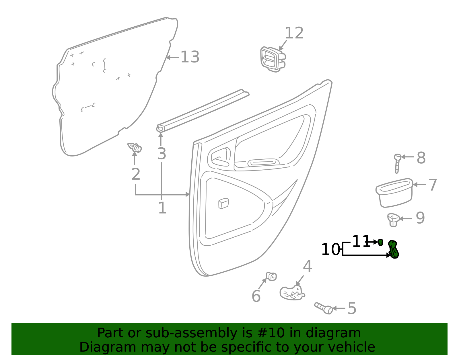 Genuine Official Toyota Regulator Handle part# 69260-52030-B4 for 2000 ...