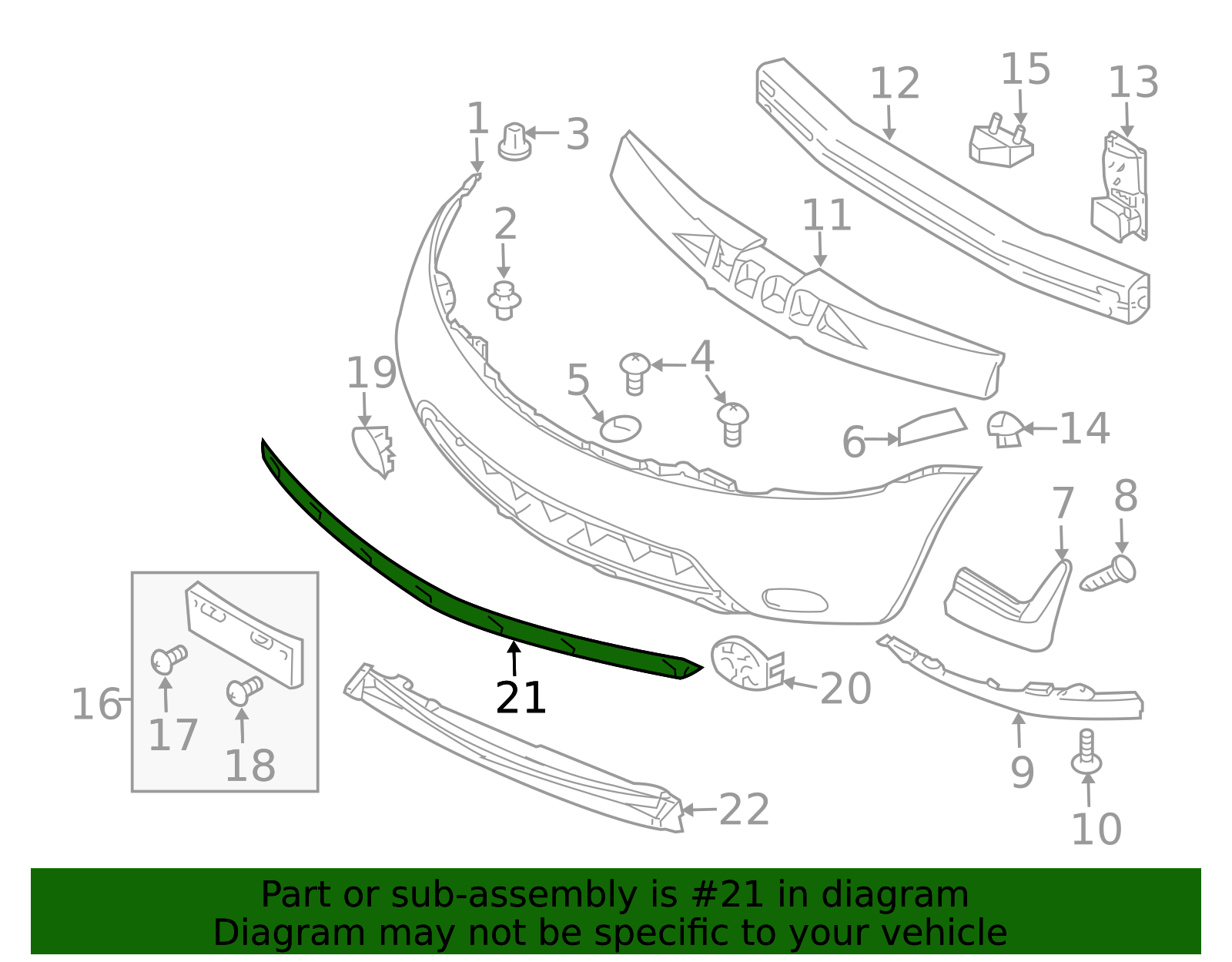 2006-2007 Nissan Murano Chrome Strip 62072-CC20A | Bill Kay Nissan Parts