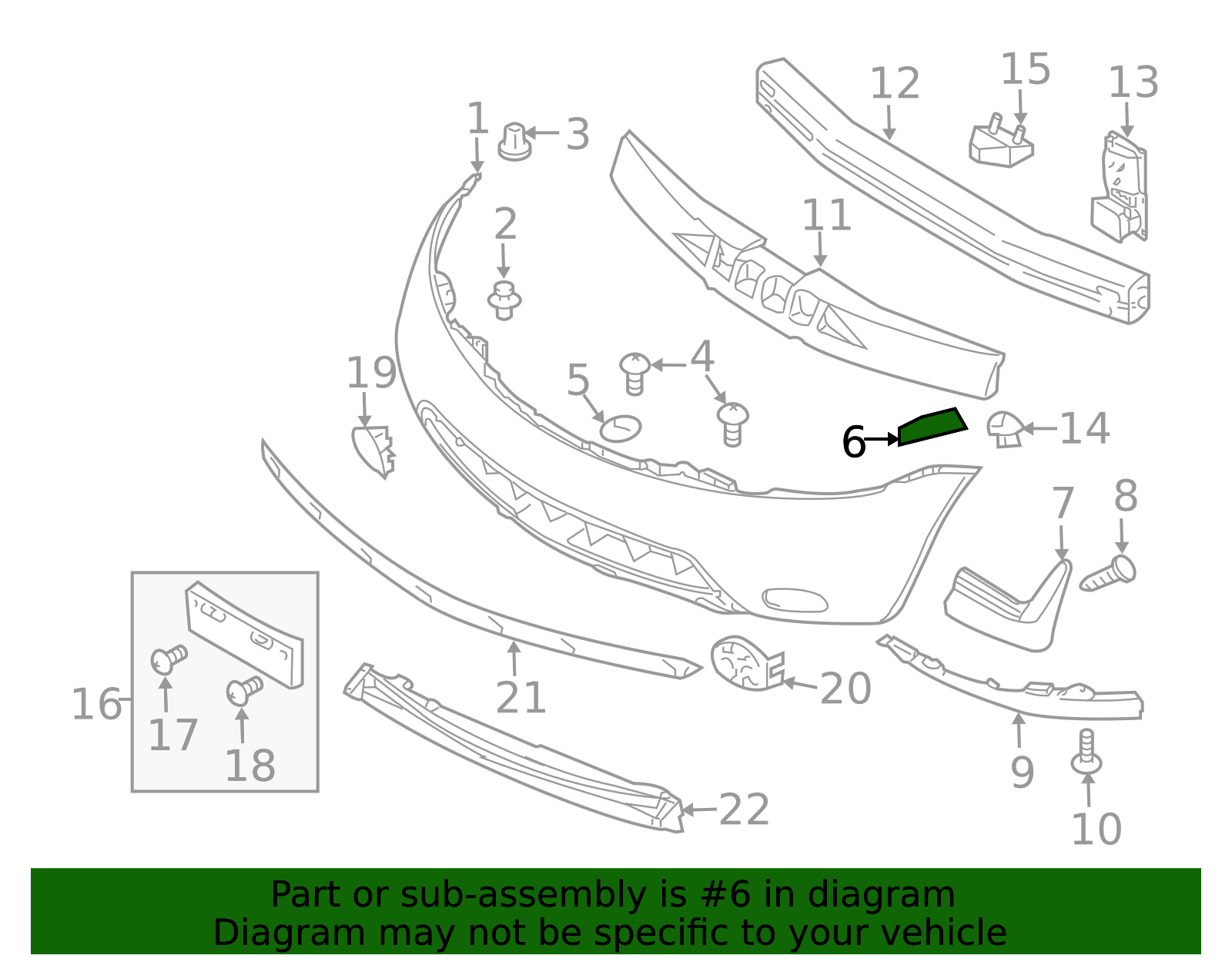 62228-CA010 - Bumper Cover Clip 2003-2007 Nissan Murano | Official ...