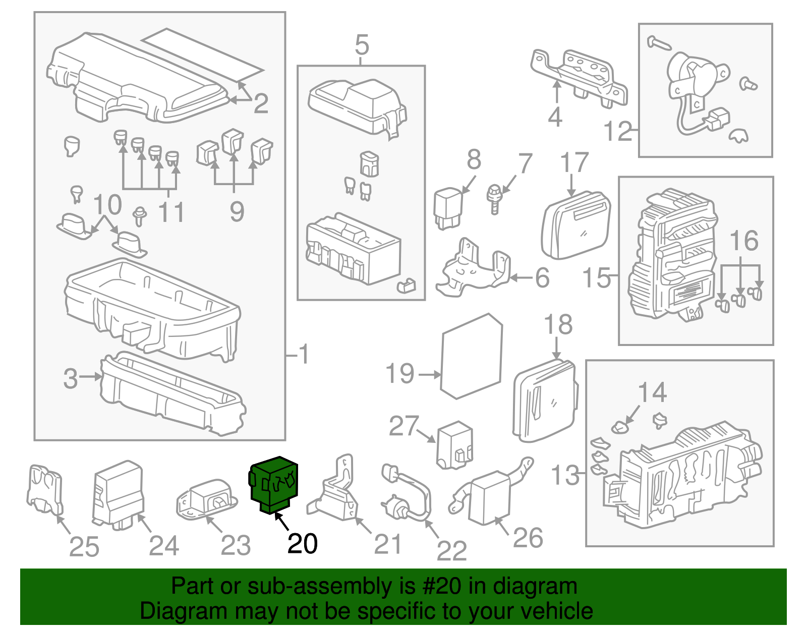 39400s84003 - Acura ECM Relay 1999-2003 Acura TL | Performance Auto Parts
