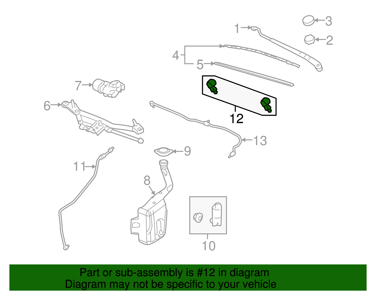 20820073 - OEM GM Washer Nozzle | GMPartsCenter.net | GM Parts Center