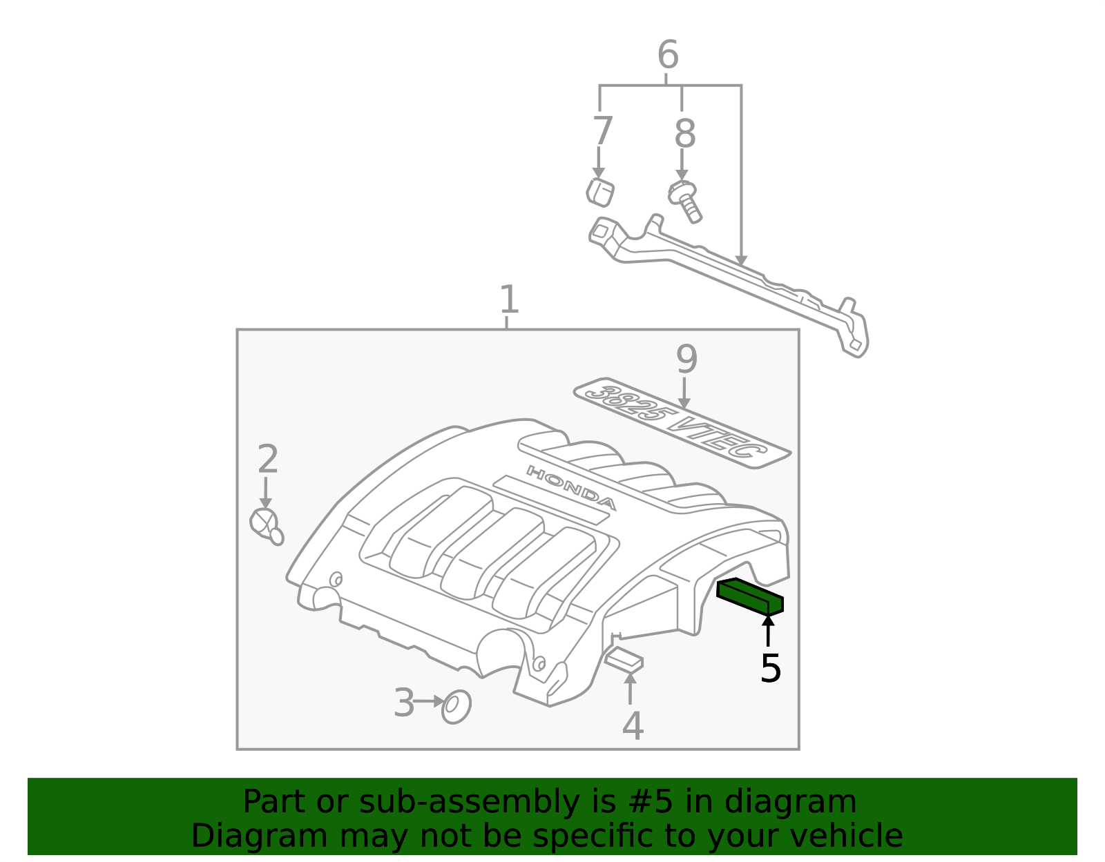 17123-RGL-A01 - High-Quality Engine Cover Seal for AutoNation Parts