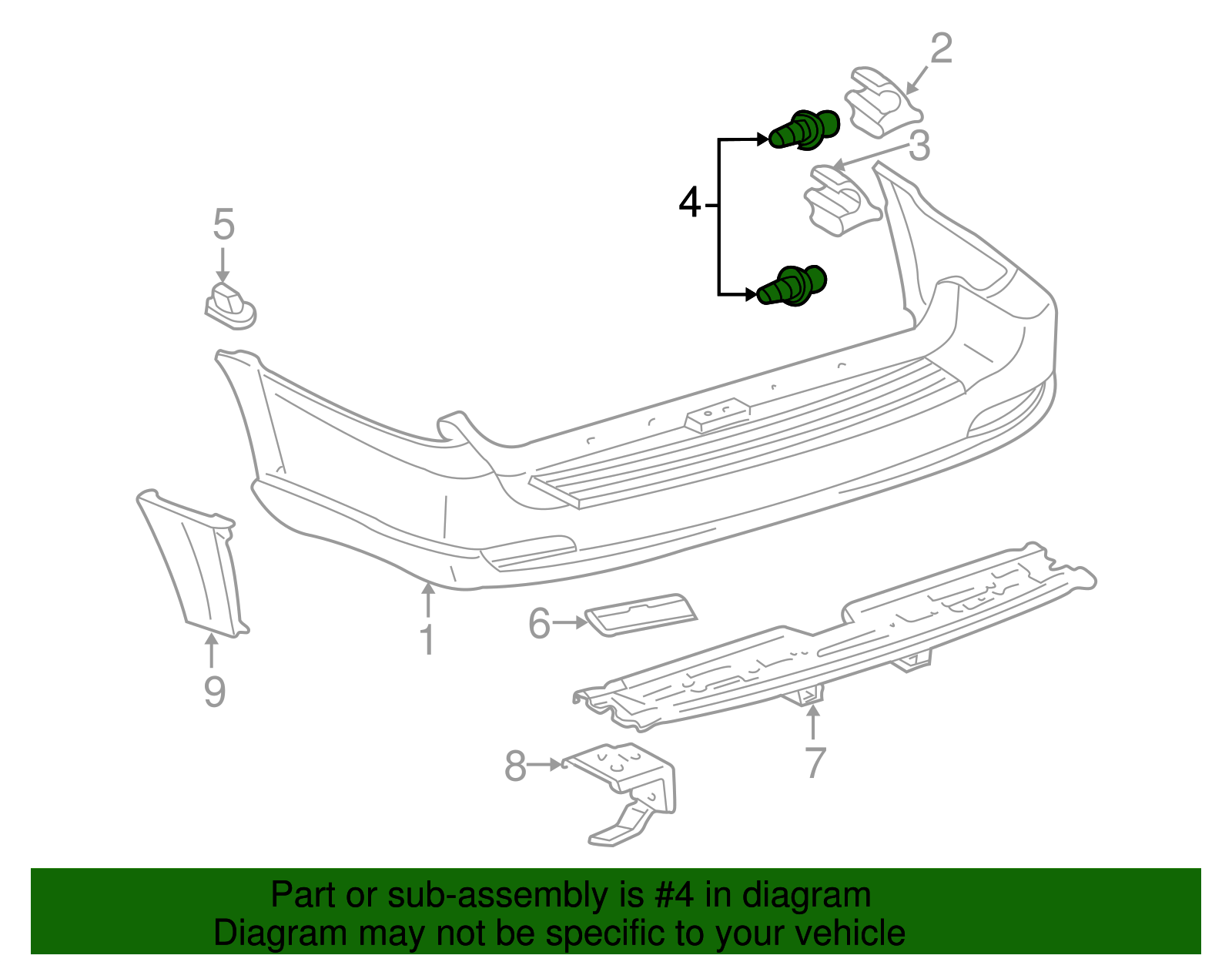 OEM 1998-2007 Toyota Bumper Cover Side Bracket Part # 52187-45010 ...