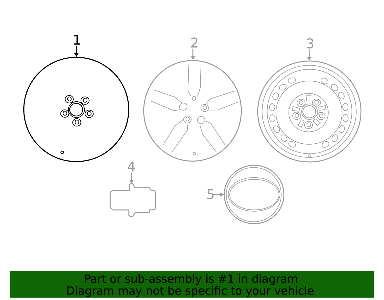 Genuine Toyota Wheel Alloy Chrome 18 Inch part# 42611-06F80 for 2018 ...