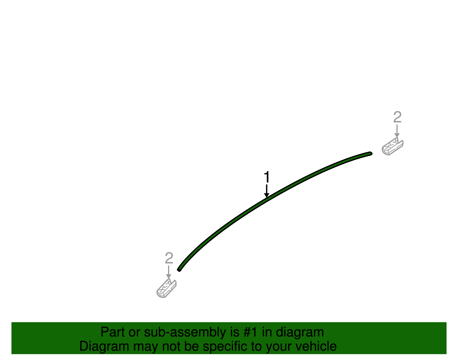 2014-2019 Nissan Versa Note Drip Molding 73853-3WC0A | Bill Kay Nissan ...