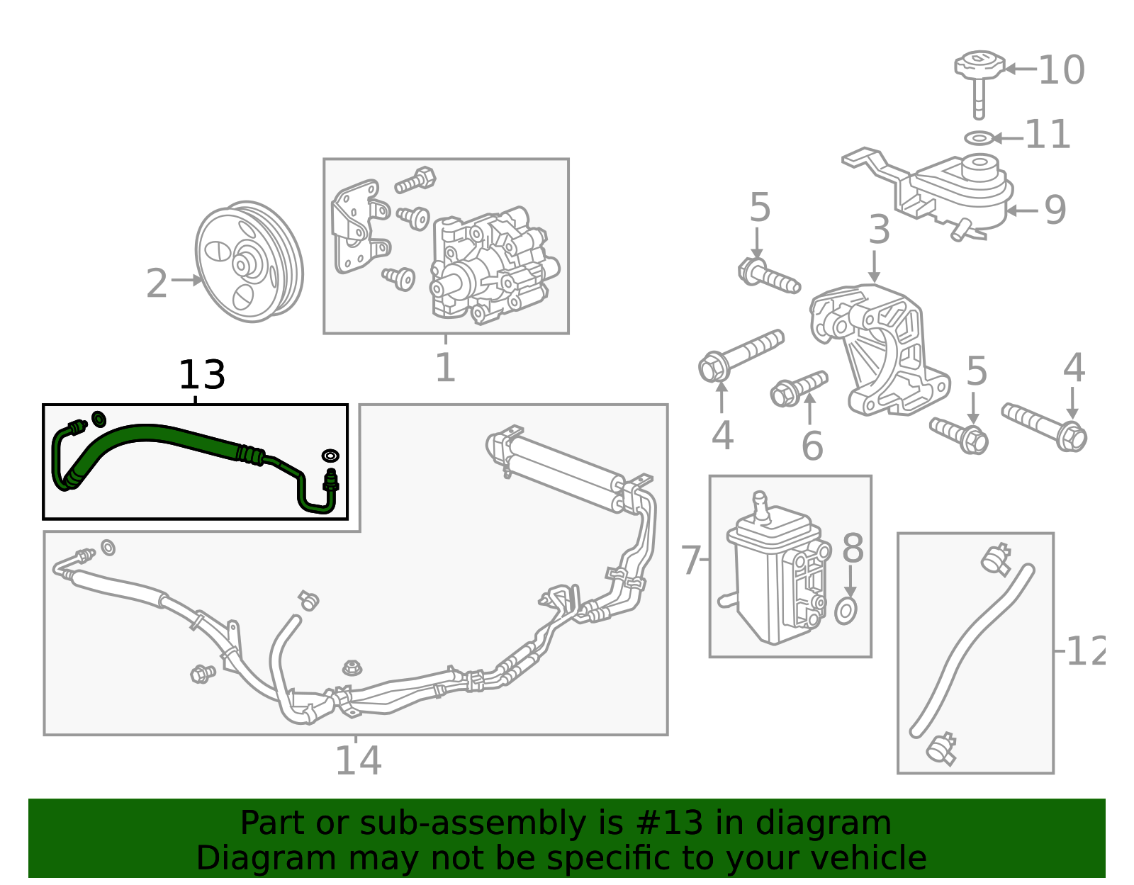 2011-2017 GM OEM NEW 2011-17 GM Chevrolet GMC 2nd design Power Steering ...