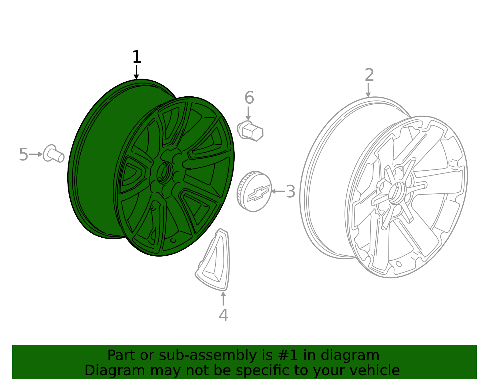 2015-2020 GM Wheel 20984065 | Capital Chevy Parts