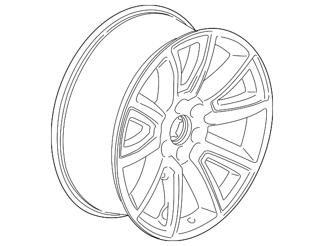 2015-2020 GM 22" Wheel, Silver with Chrome Inserts 20984065 | GM Parts ...