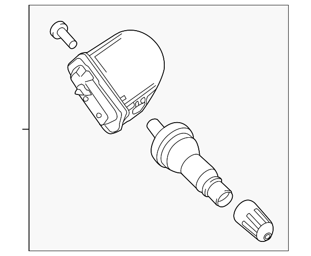 2015-2025 Ford Tire Pressure Monitoring System (TPMS) Sensor F2GZ-1A189 ...