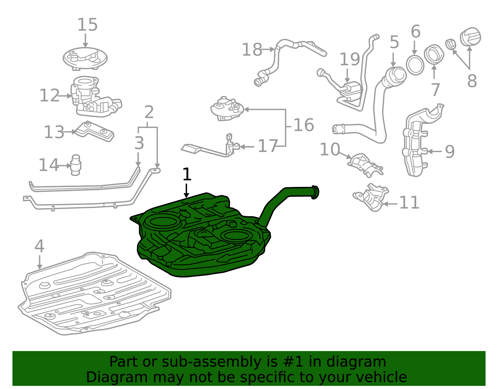 OEM Fuel Tank - Fuel Storage Replacement for Toyota | AutoNationParts.com