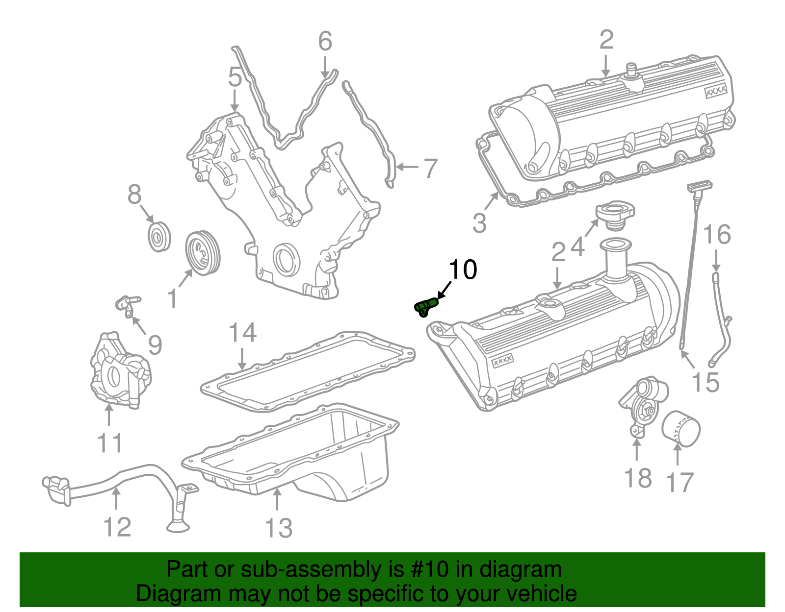 1997-2004 Ford Engine Camshaft Position Sensor F7TZ-12K073-B | OEM ...