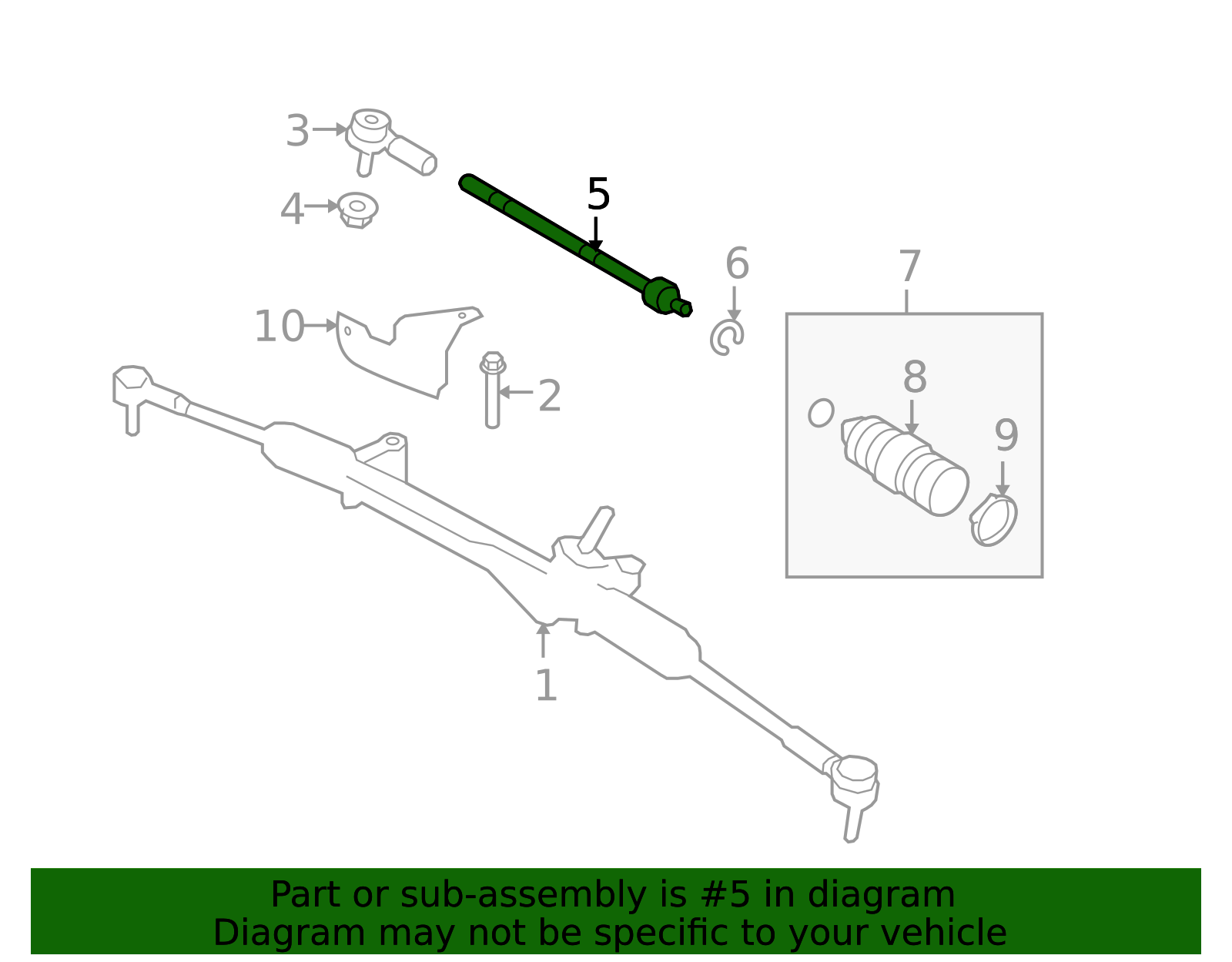 2008-2012 Ford Motorcraft™ Inner Tie Rod MEF-1 | Awesome Parts Ford