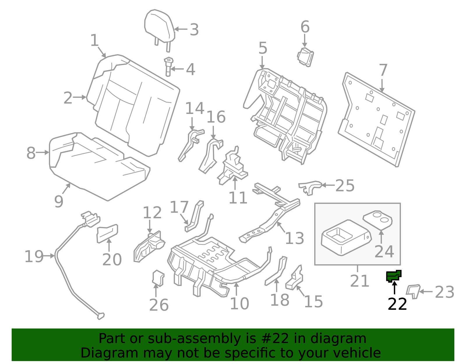 88713-5AA1A - Armrest Bracket 2021-2024 Nissan Murano | Official Nissan ...