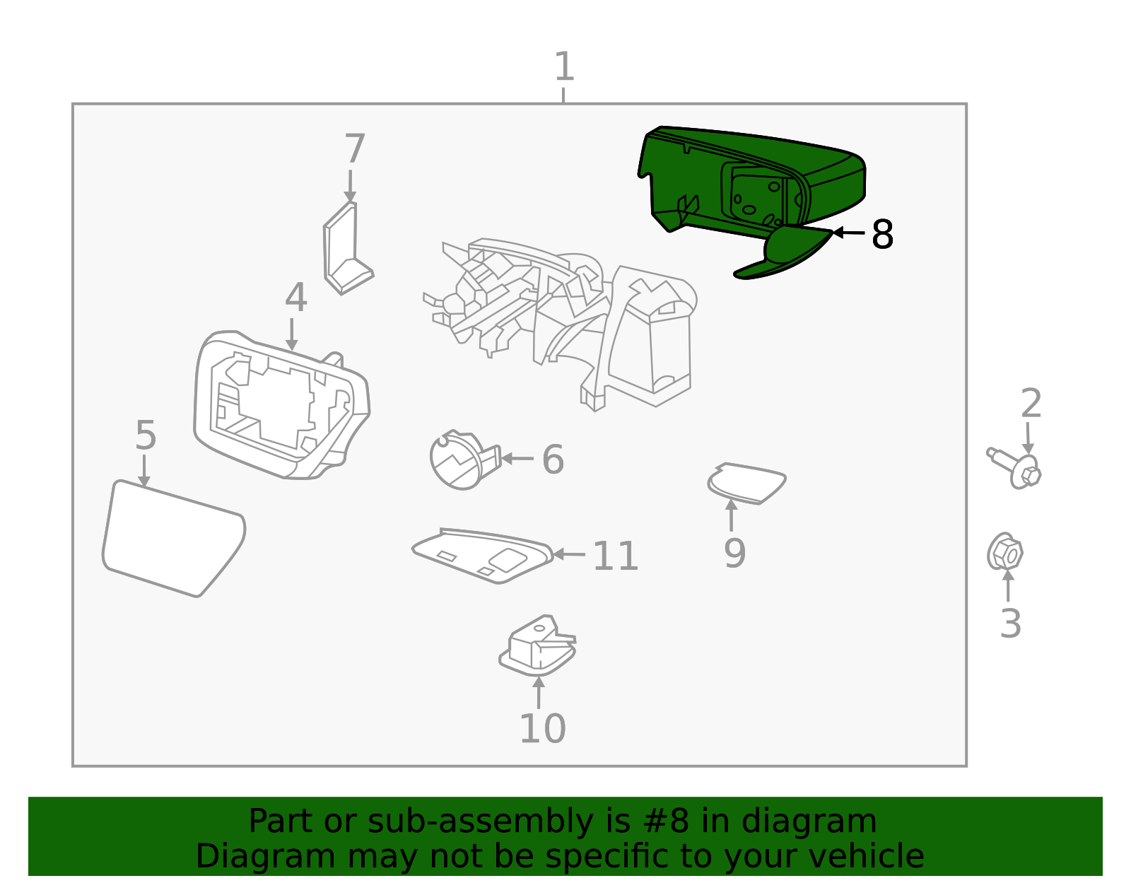 2021-2025 Ford F-150 Mirror Cover ML3Z-17D742-CAPTM | OEM Parts Online