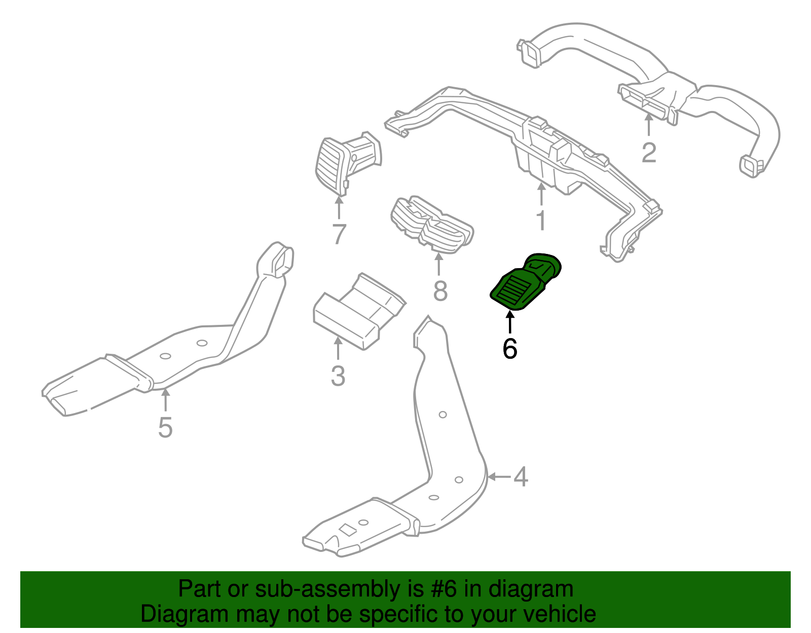 Hyundai - 97480-1R100-RY - Vent Louver - 2012-2014 Hyundai Accent | OEM ...