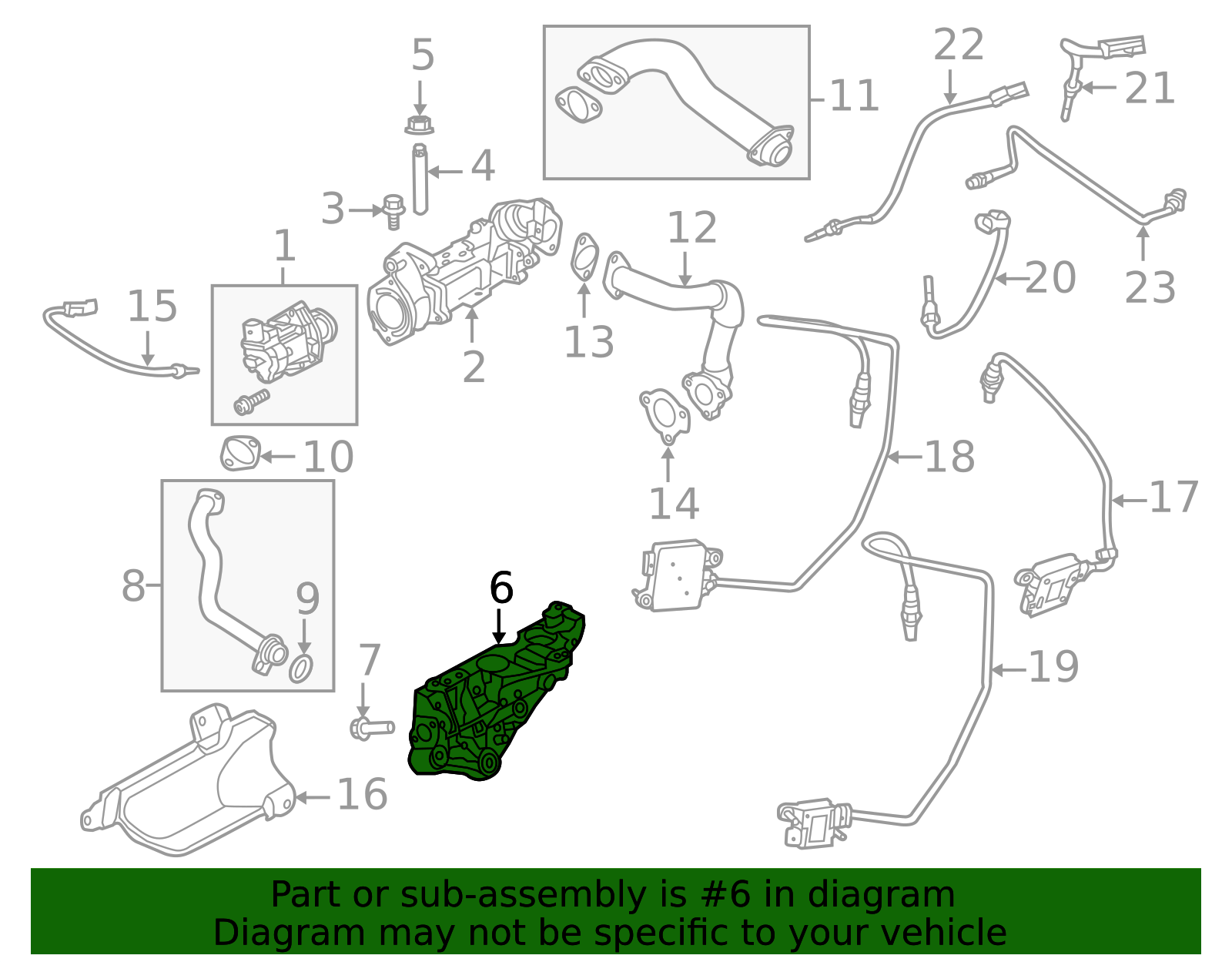 2014-2018 Jeep Grand Cherokee Exhaust Gas Re-Circulation (Egr) Cooler ...