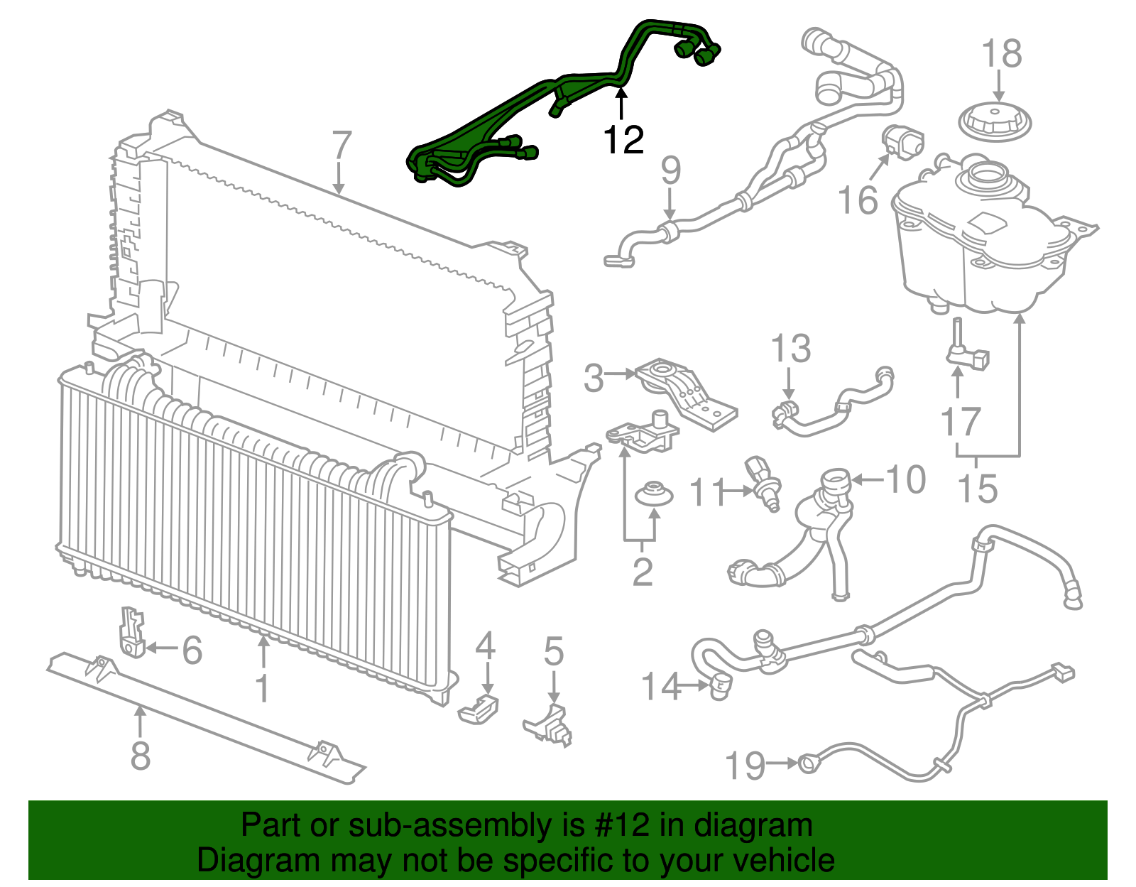 2016-2023 Jaguar Return Hose T2H1436 | JaguarParts.com