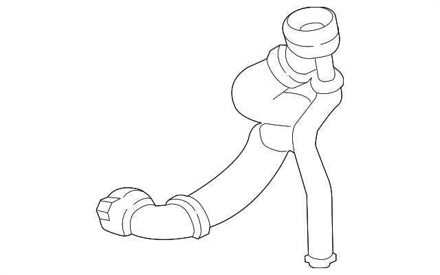 Genuine OEM Lower Hose Part# T4A32856 Fits 2017-2023 Jaguar F-Pace: Up ...