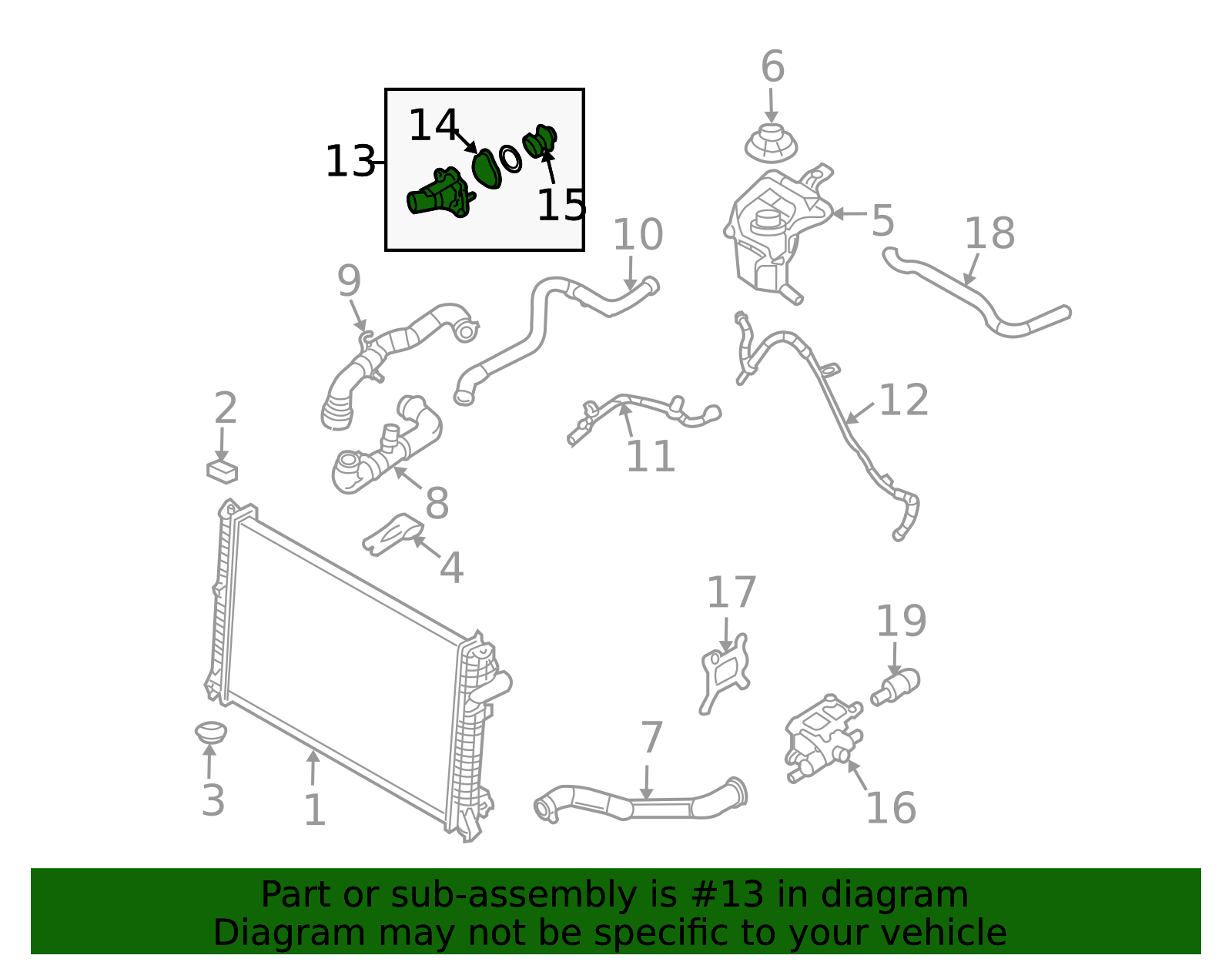2003-2022 Ford Motorcraft Engine Coolant Thermostat Kit rt1193 ...