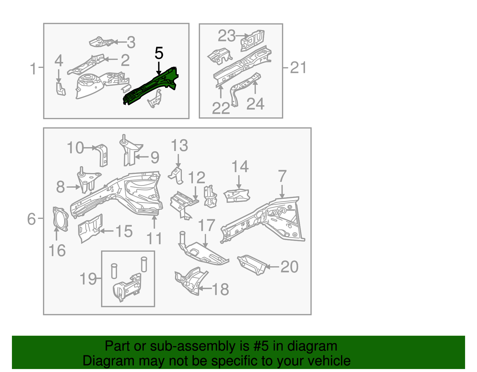 2004-2015 Mazda Upper Reinforced BP4K-53-261C | TascaParts.com