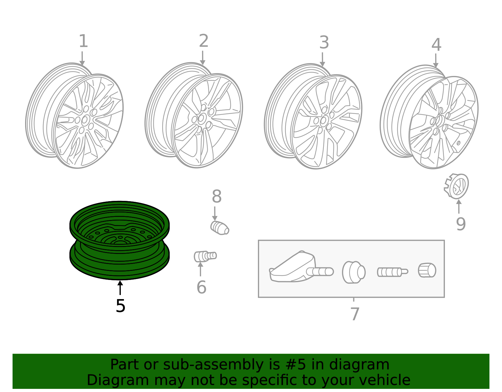 42700-THR-A41 - 2021-2024 Honda Odyssey - W Wheel (19X7) (1 2J) | Honda ...