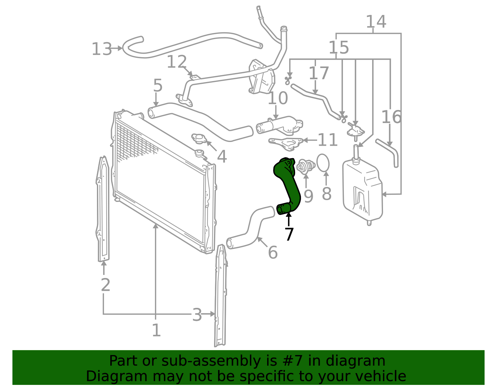 1995-2004 Toyota Thermostat Housing 16321-62020 | MotorMotor