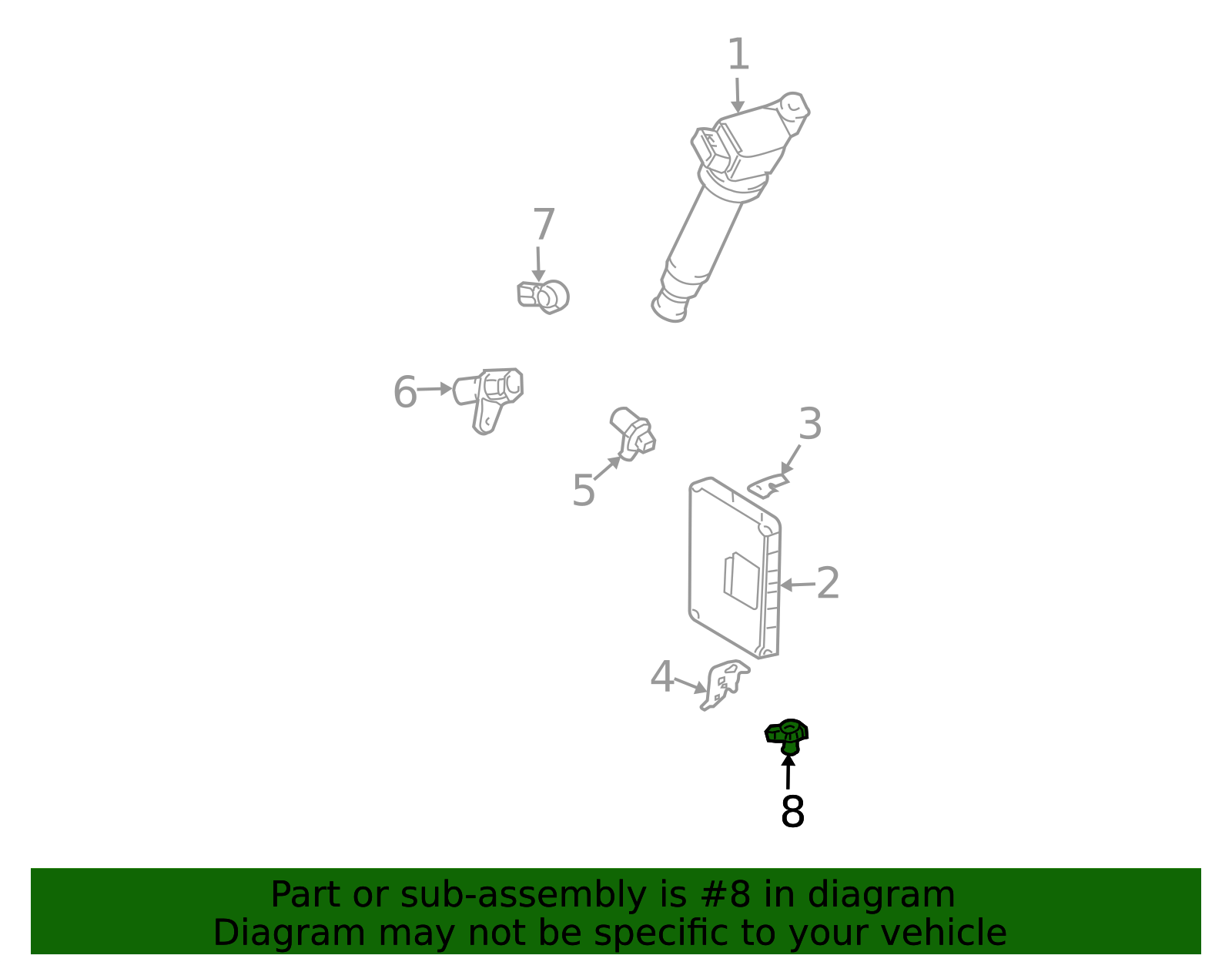 89461-0C010 - 2000-2008 Toyota - Pressure Sensor | Toyota Parts Delivered