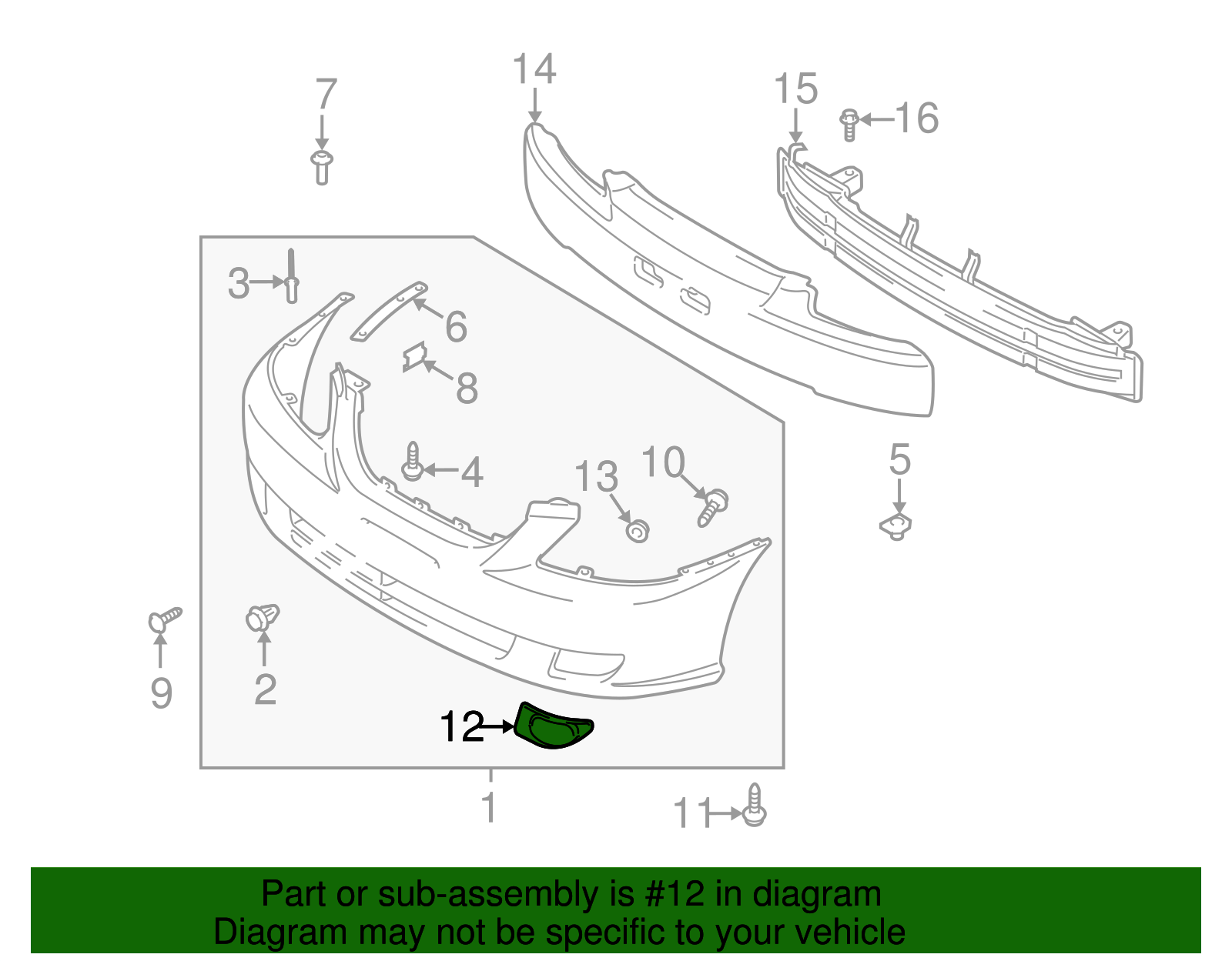 86526-FD000XX - Insert Panel 2003-2005 Kia Rio | Kia.Parts Store
