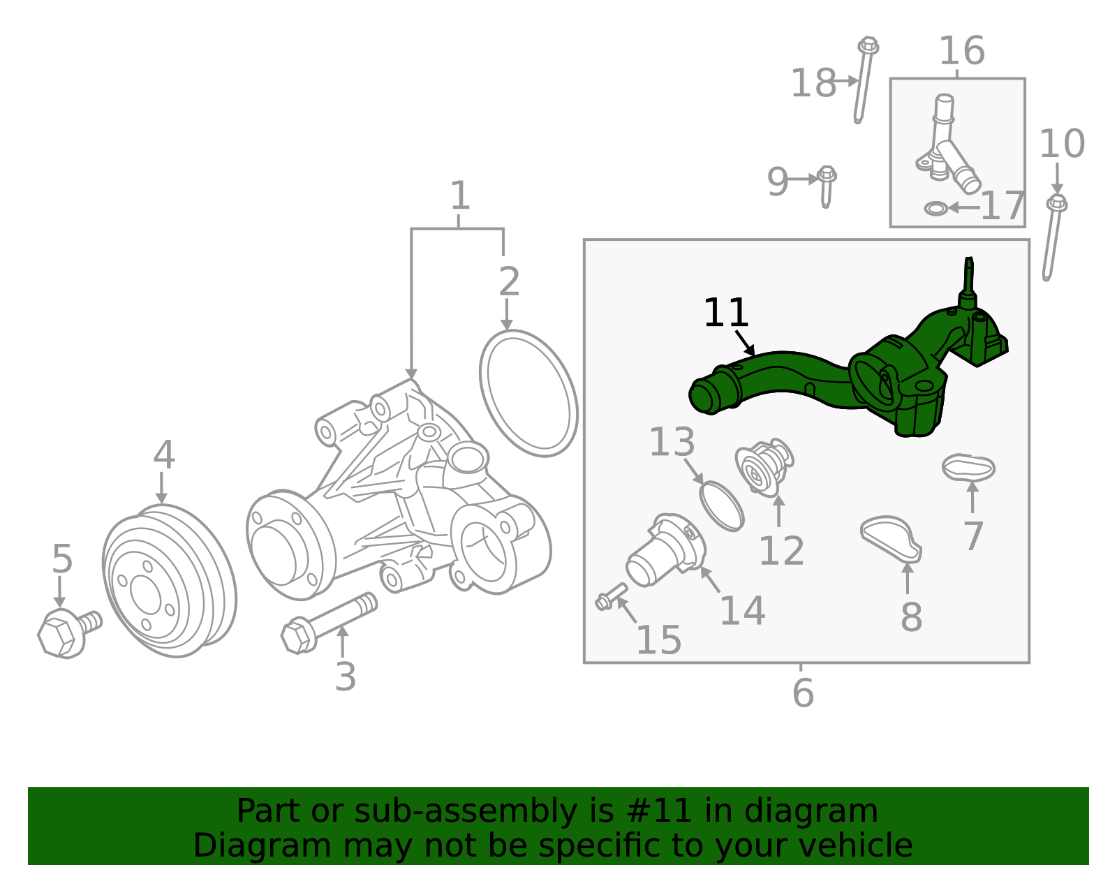 Motorcraft Engine Coolant Outlet Flange RH-232 | OEM Parts Online