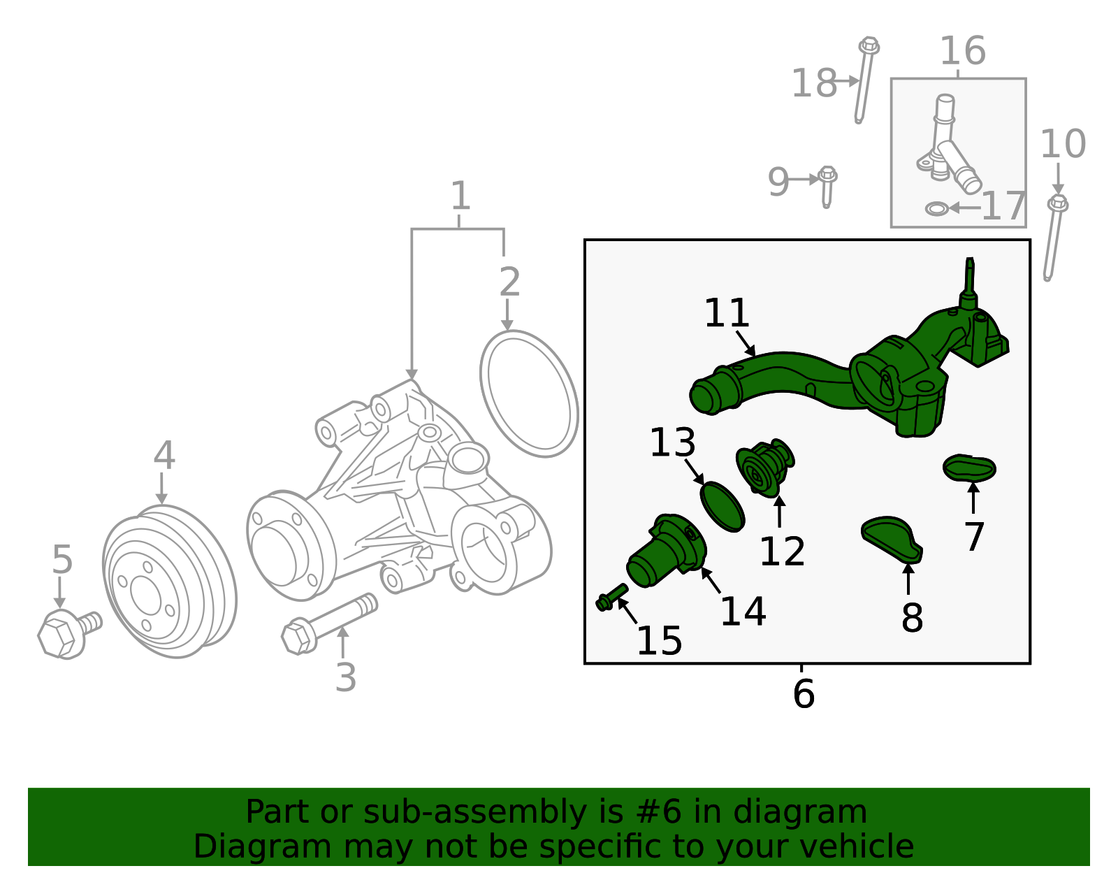 2021-2025 Ford F-150 | Motorcraft™ Thermostat Housing | RH-306 | Walls' Ford Parts
