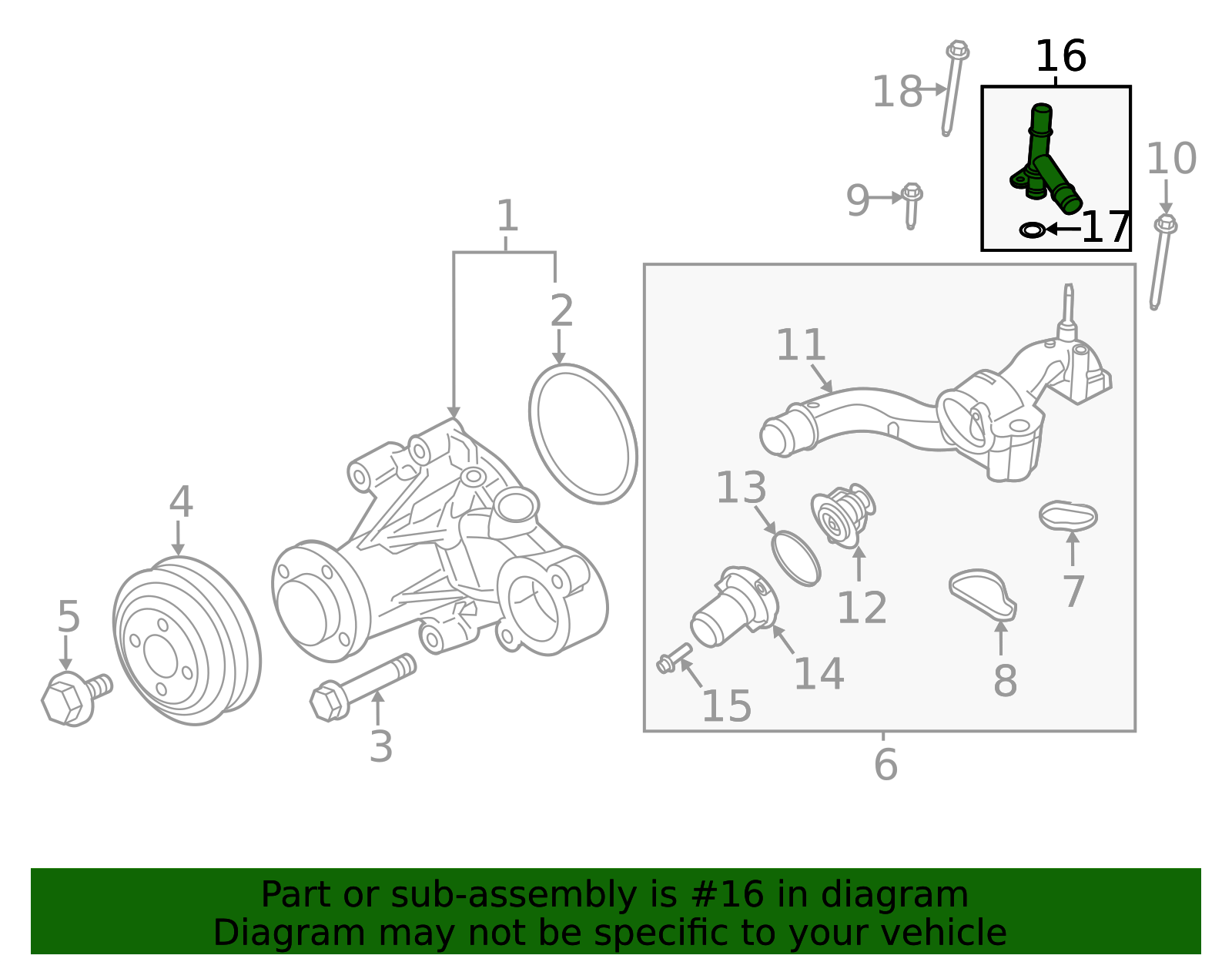 2021-2025 Ford F-150 Water Pipe ML3Z-18663-A | Ford OEM Parts Outlet