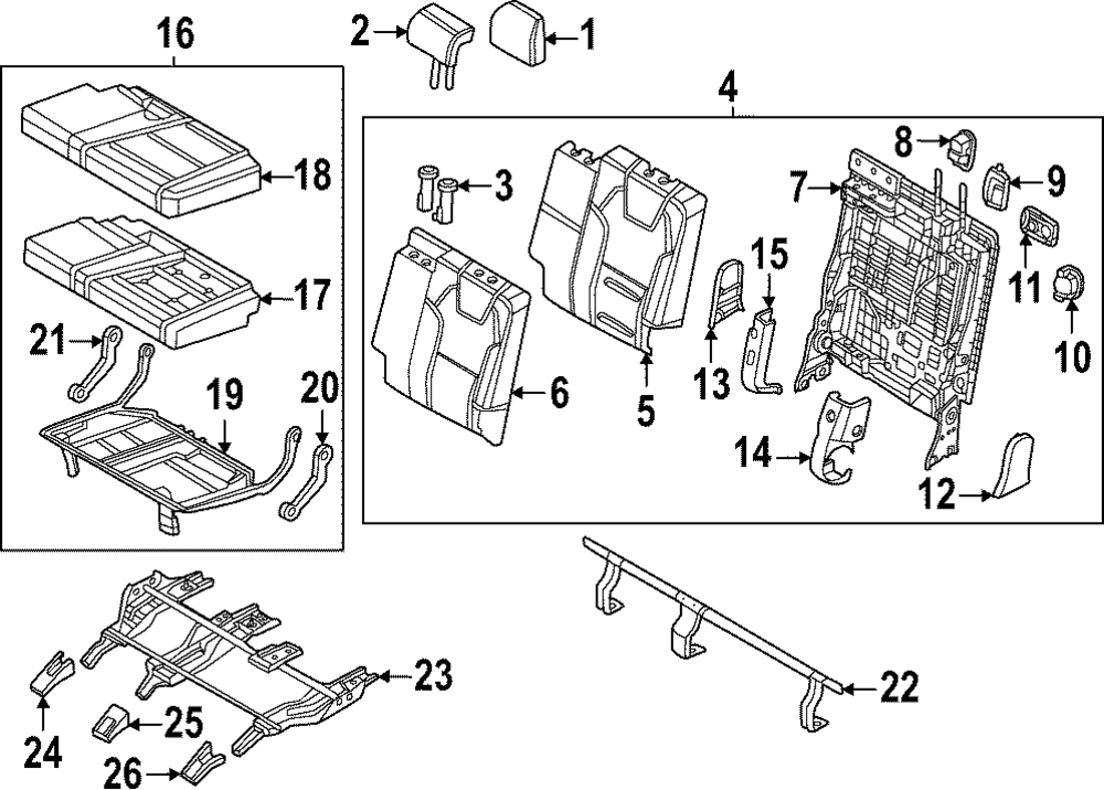 89AE0-S9500 - Lower Mount 2023-2025 Kia Telluride | Kia.Parts Store