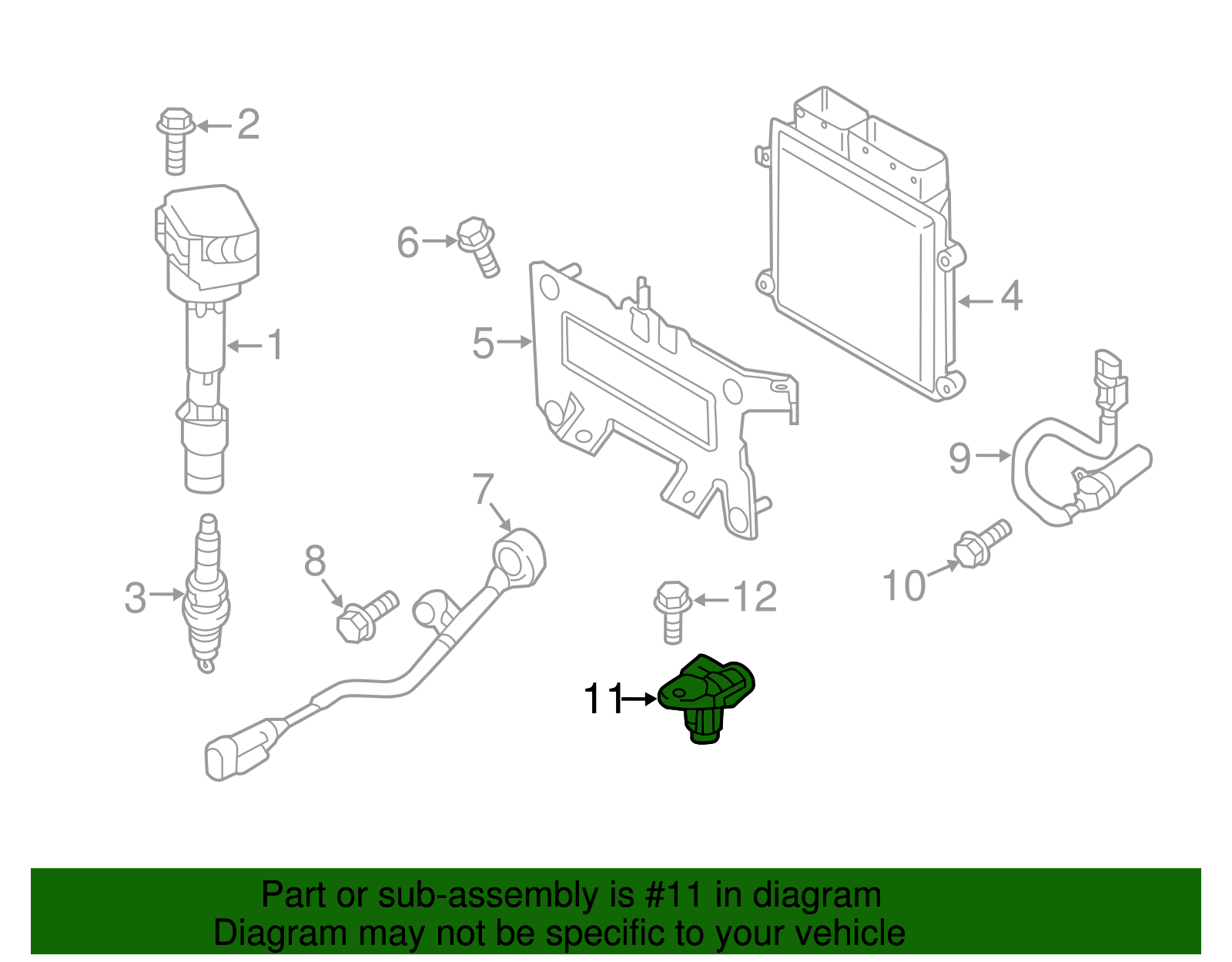 Genuine Camshaft Position Sensor for 2017-2021 Hyundai | Part# 39350 ...