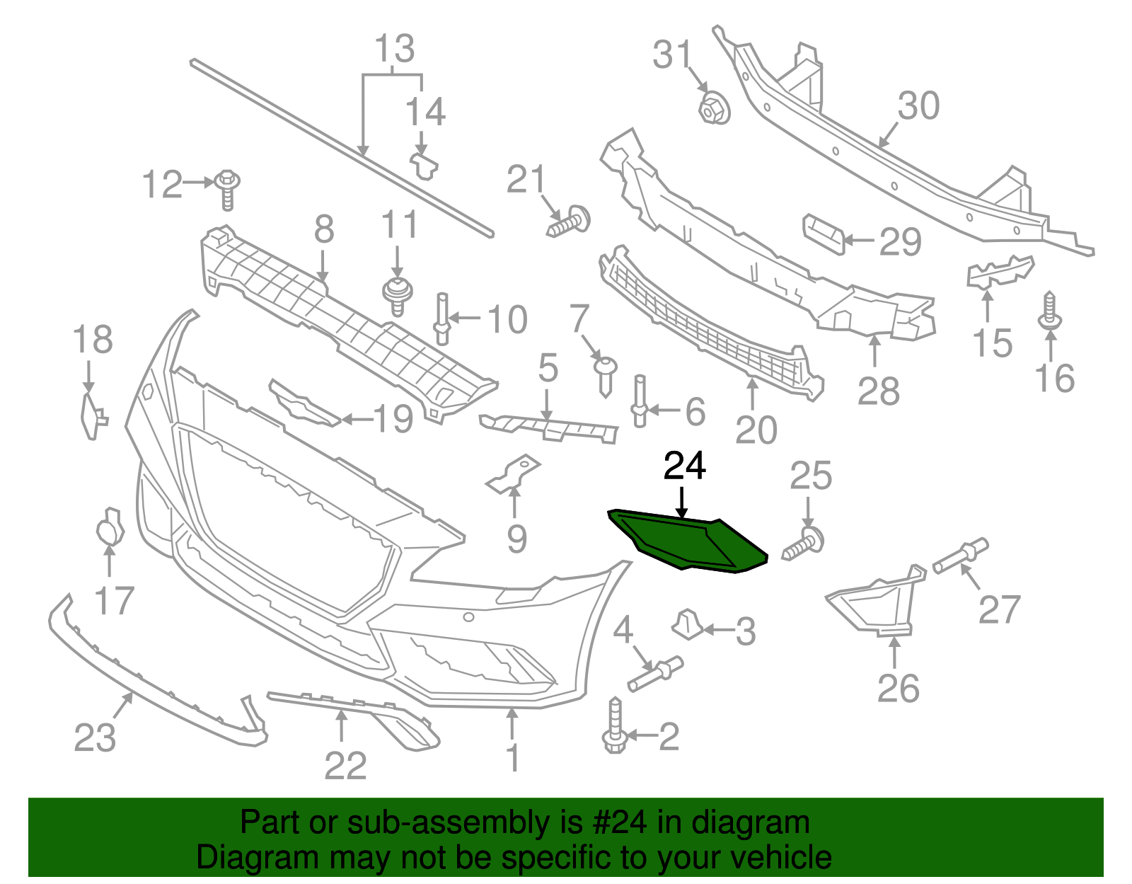 2018-2020 Genesis G80 End Cap 86568-B1800 | World OEM Parts Hyundai