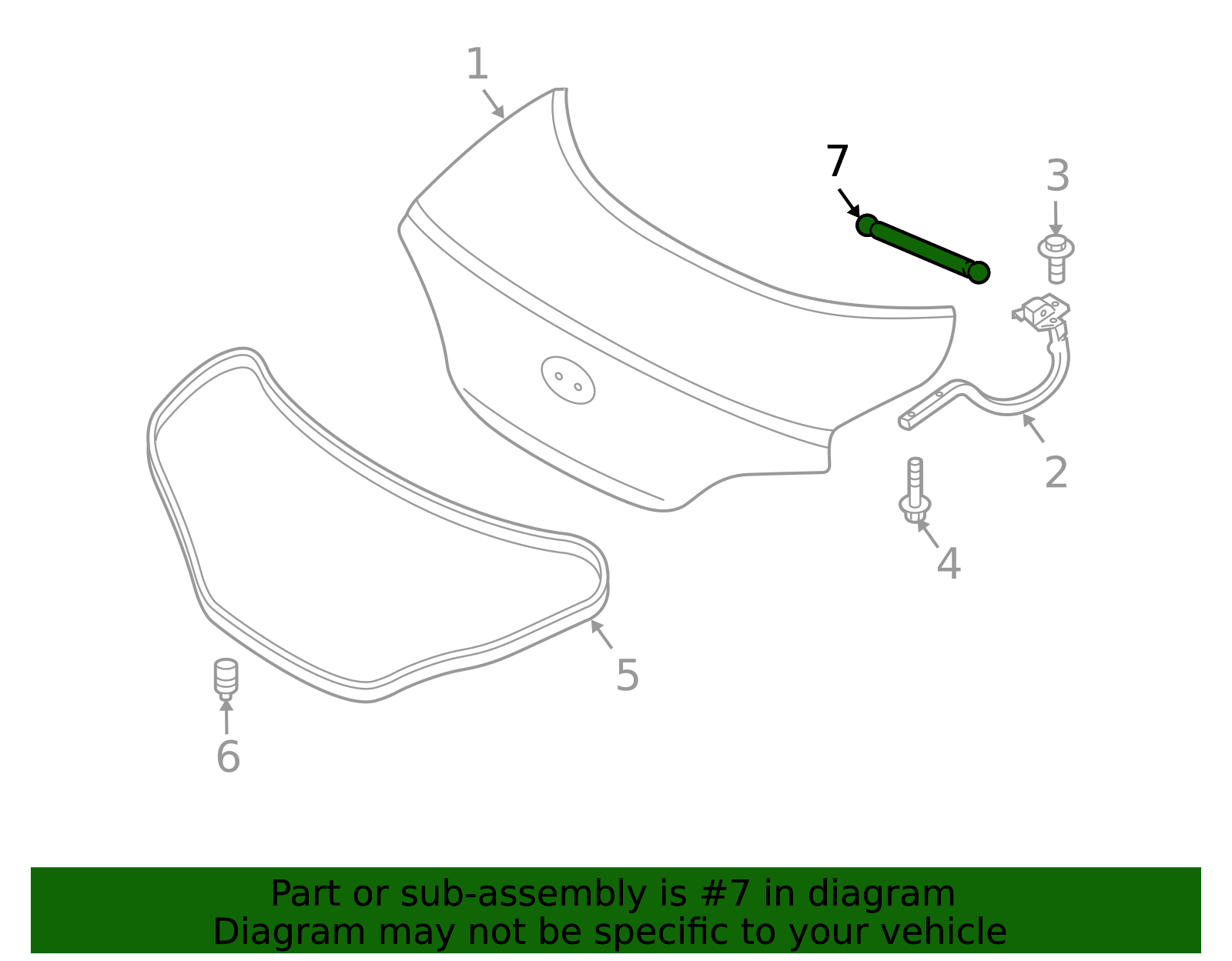 2010-2016 Hyundai Genesis Coupe Lift Cylinder 81771-2M010 | QuirkParts