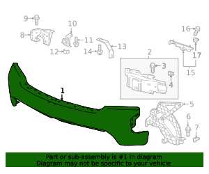 2019-2022 Chevrolet Primed Front Bumper Impact Bar 84588806 | OEM Parts ...