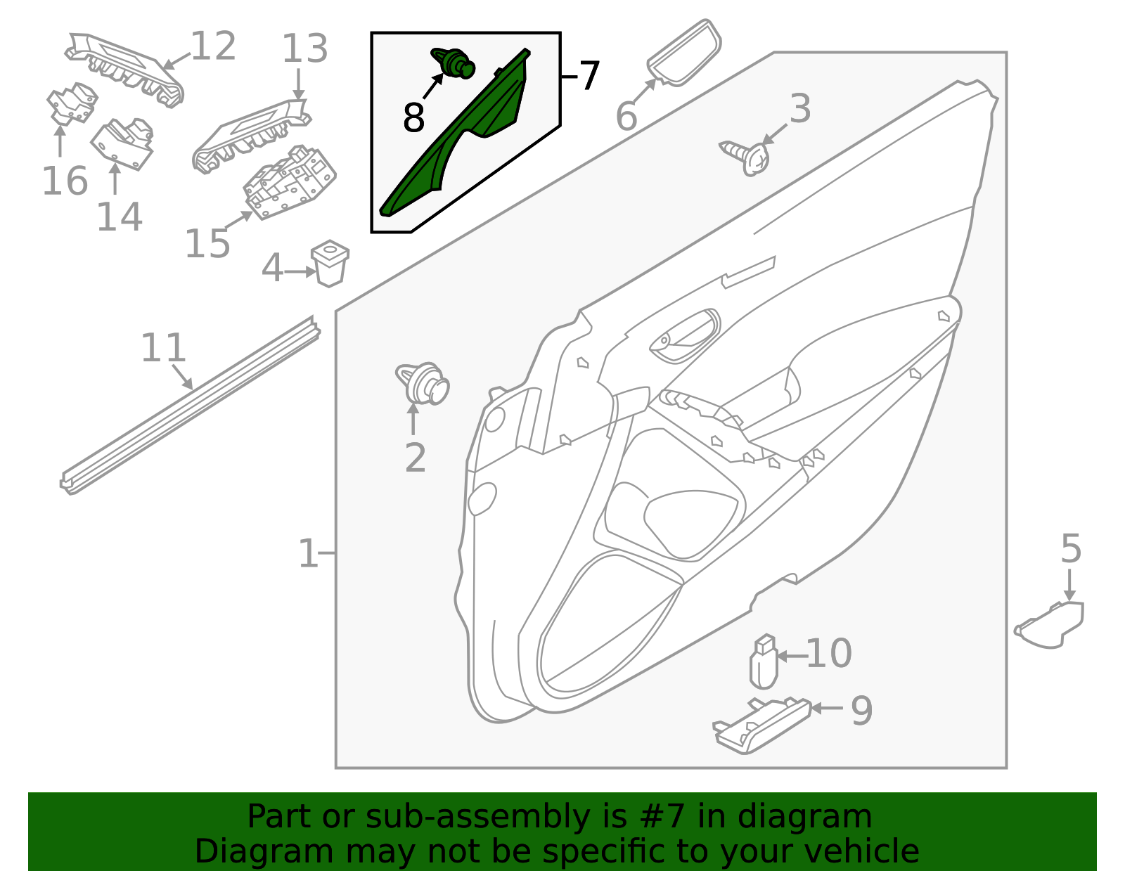 GHP9-69-17YB-02 - Corner Molding 2014-2017 Mazda 6 | MazdaParts.US Store