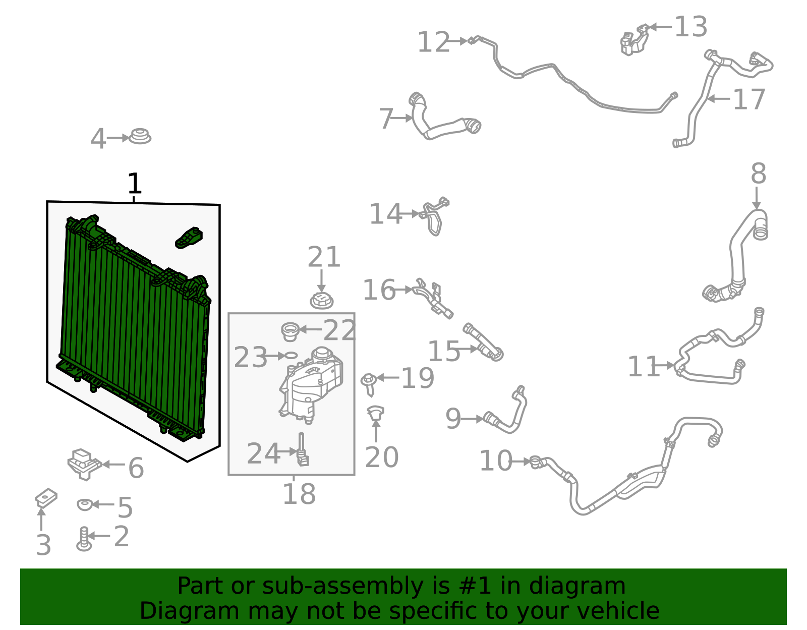 2020-2025 Land Rover Radiator LR162123 | OEM Parts Online