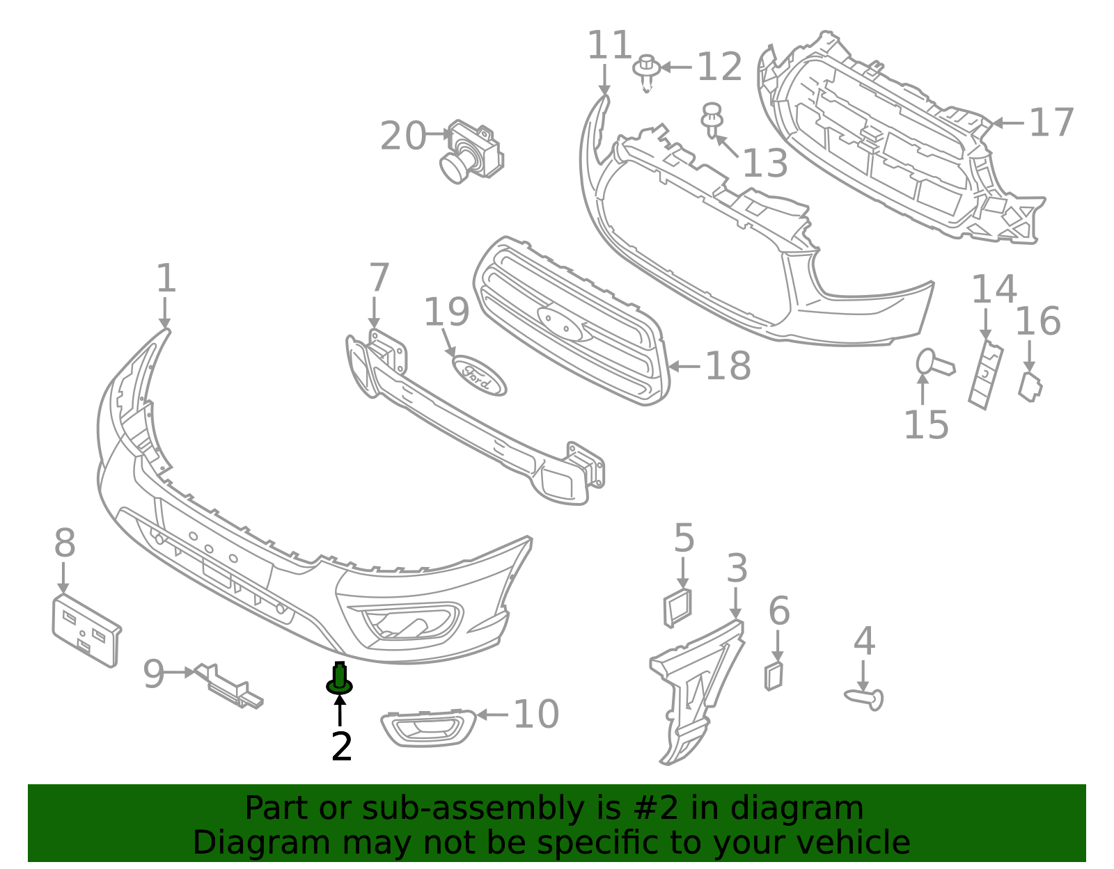 2020-2025 Ford Lower Cover Bolt -W719042-S442 | TascaParts.com