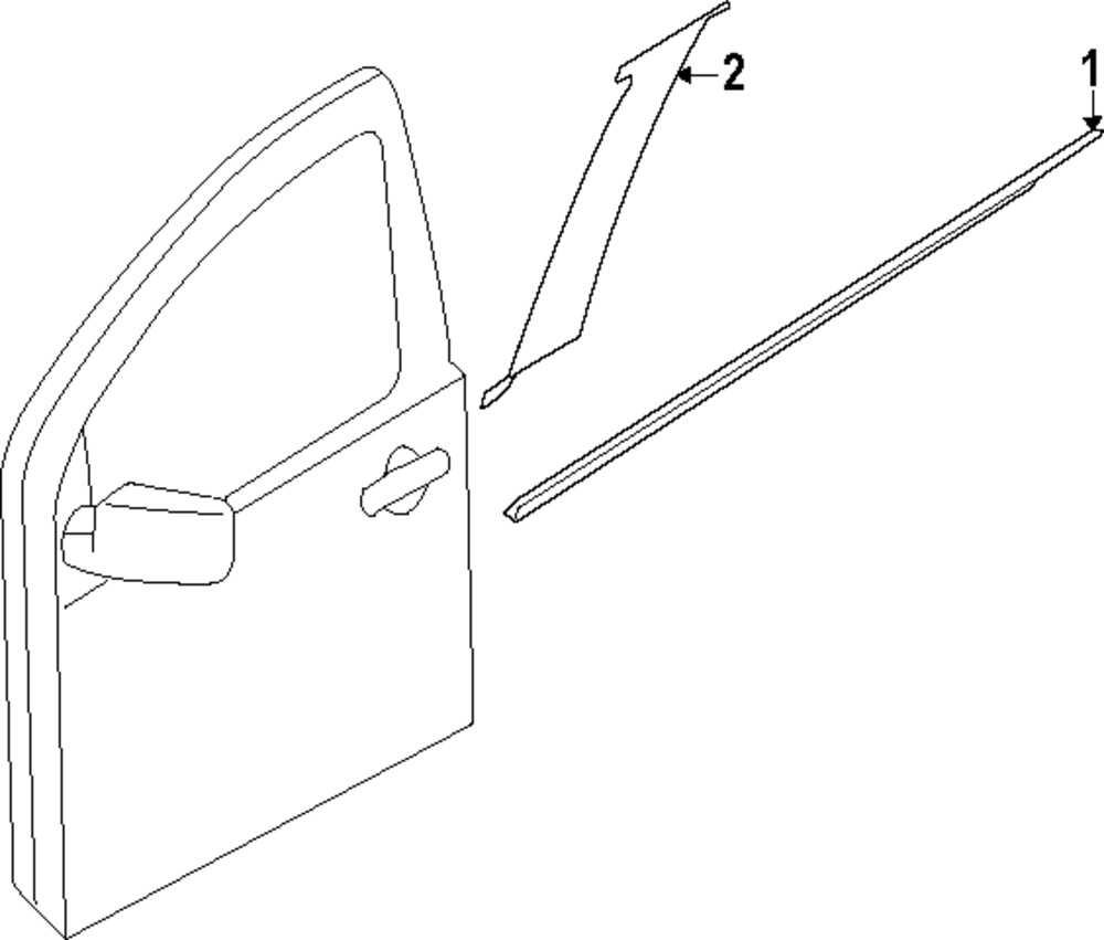 2022-2025 Nissan Frontier Belt Molding 80820-9BU0B | Nissan Parts Plus