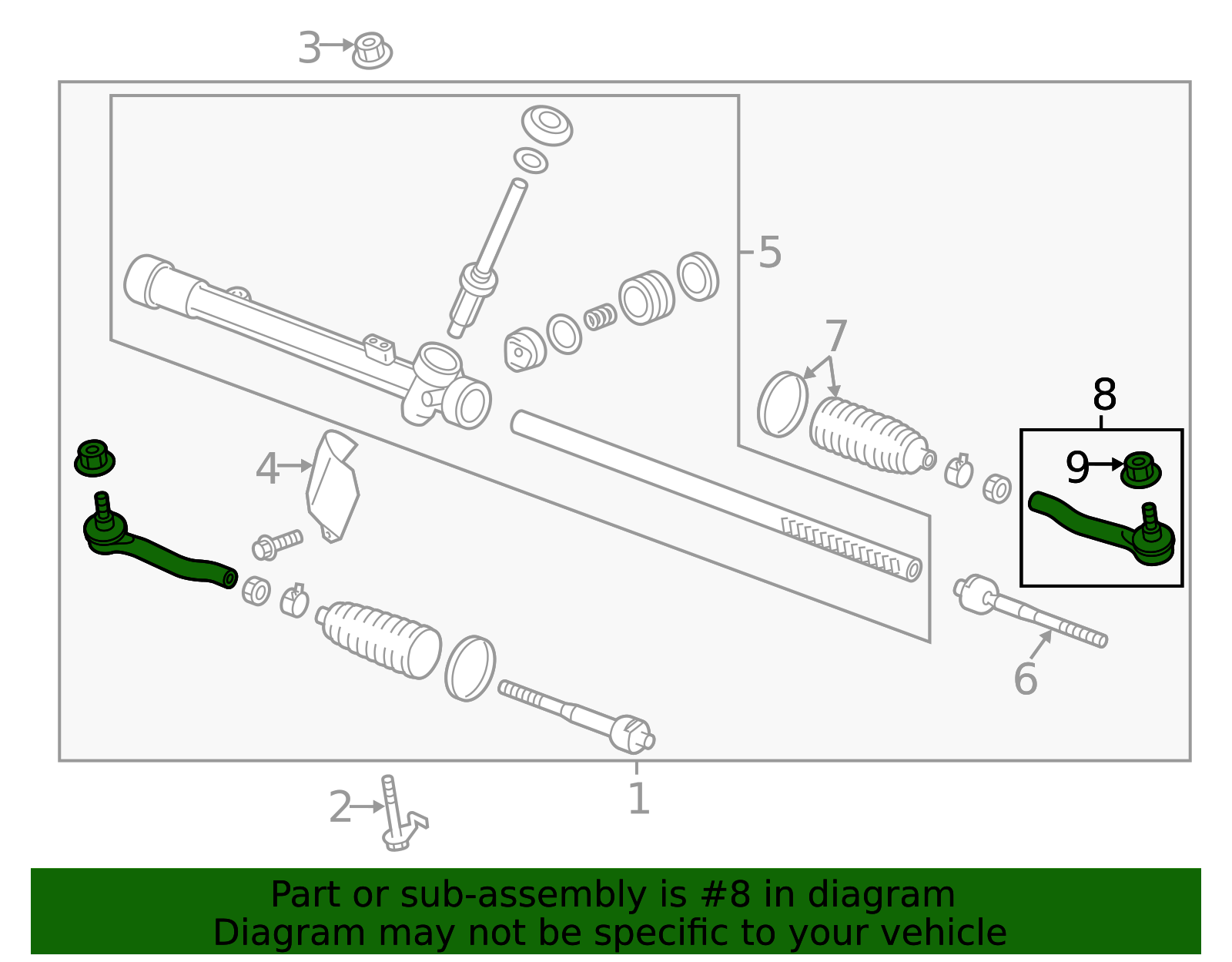 D85201KA0B - Outer Tie Rod 2011-2017 Nissan | Official Nissan Canada