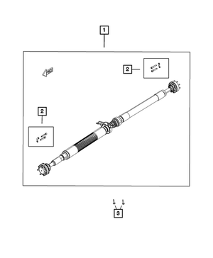 68261528AE - Drive Shaft The Official Mopar eStore