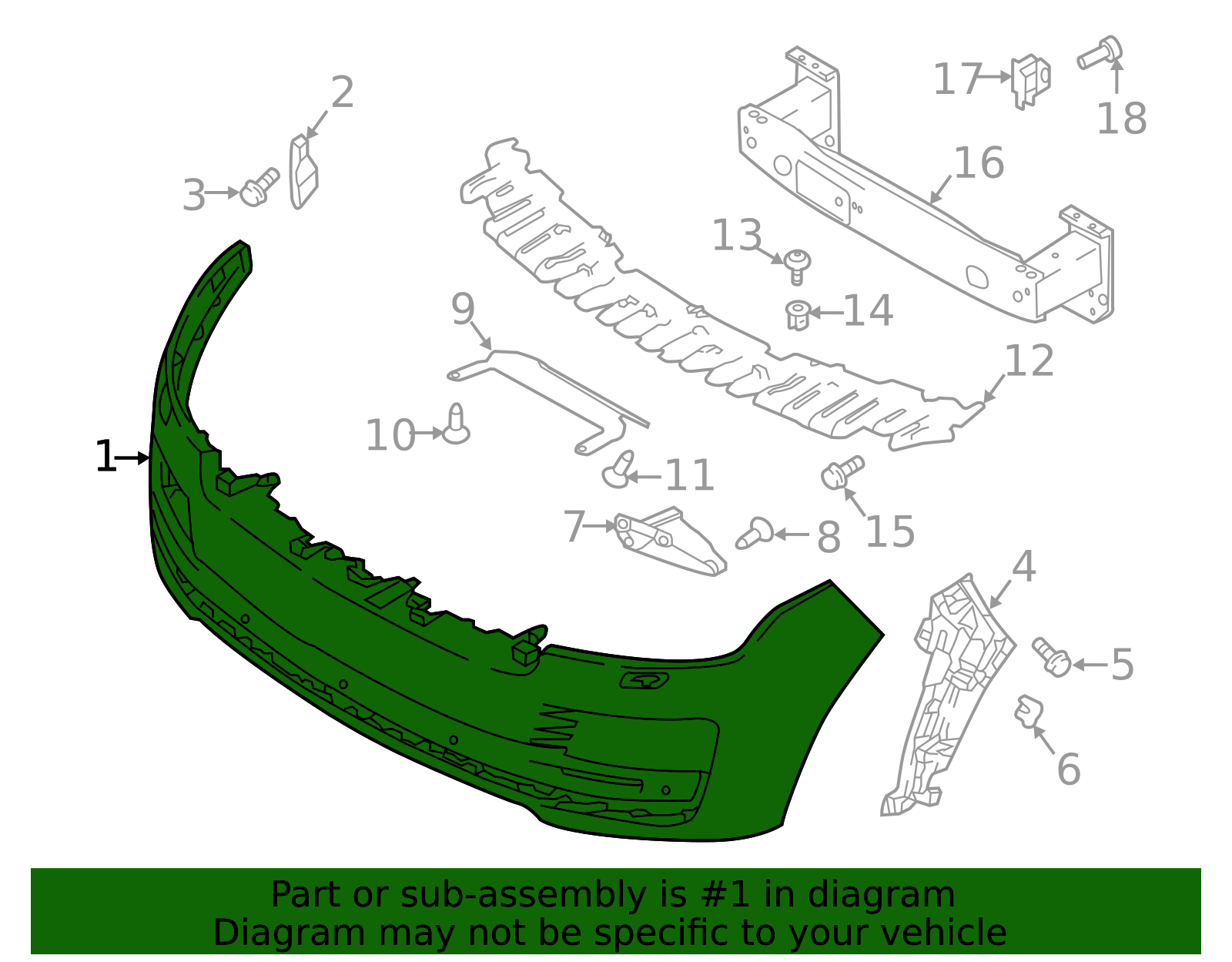Genuine OEM Bumper Cover Part# LR098664 Fits 2018-2022 Land Rover Range ...