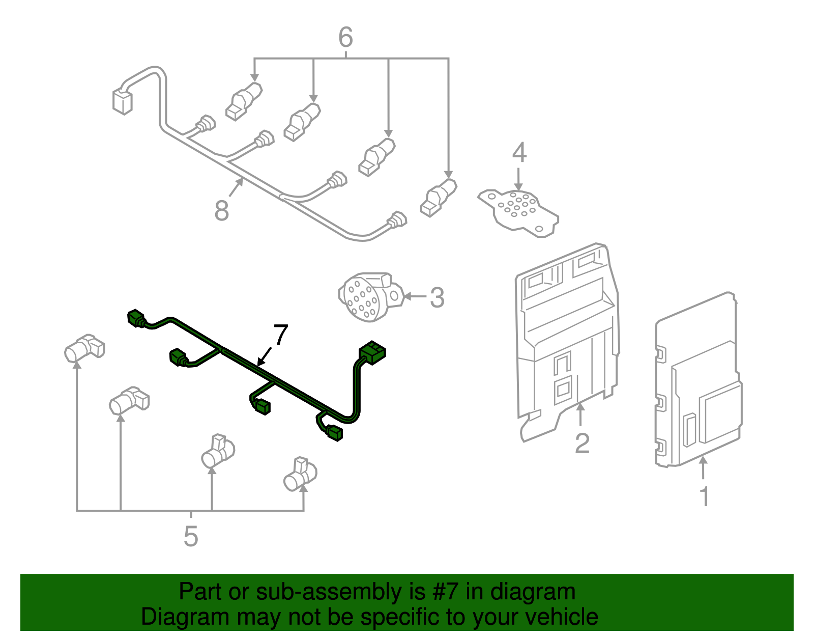 2017-2019 Audi Wire Harness 8W0-971-095-C | OEM Parts Online
