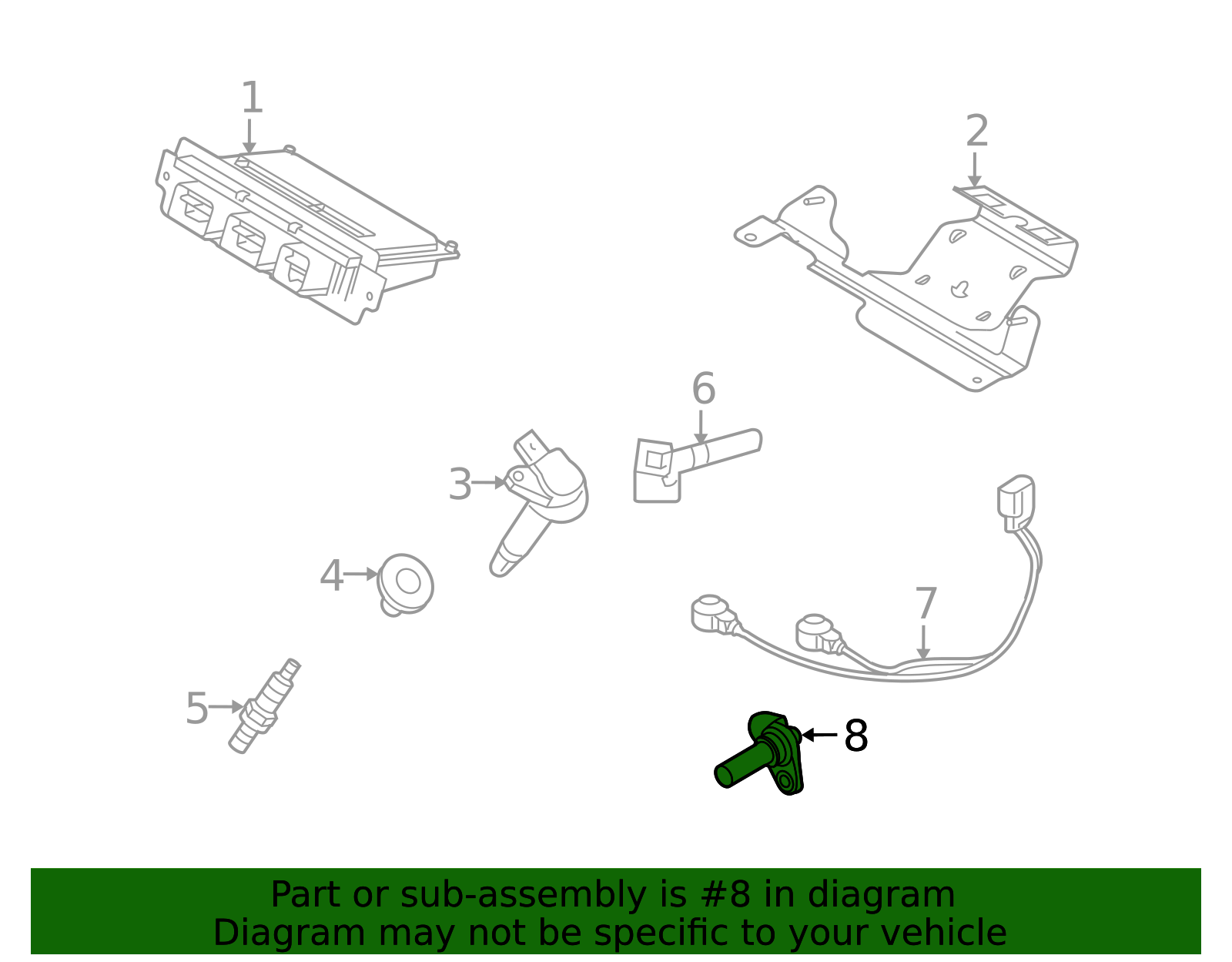 at4z6b288a - High-Quality Engine Camshaft Position Sensor for ...